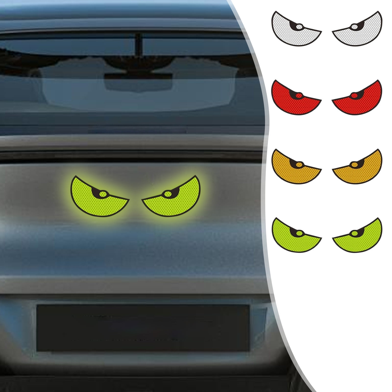 Jacenvly New Halloween Decorations Outdoor Reflective Car Stickers ...