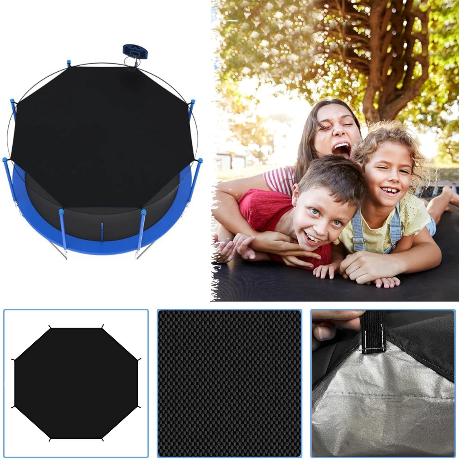 Jacenvly New Halloween Decorations Outdoor Trampoline Sun Shade Cover ...