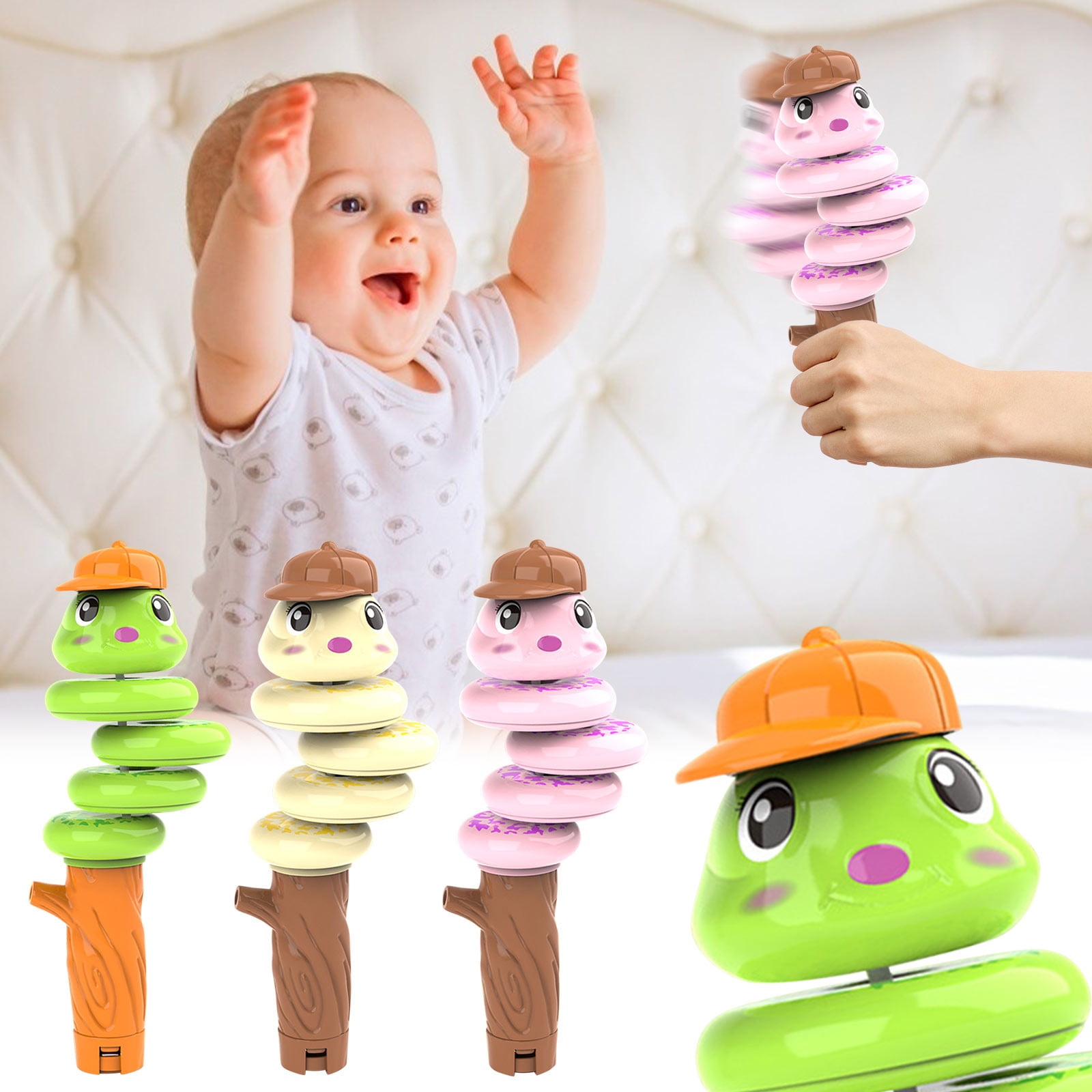 Jacenvly New Kids Toys Whistle for Kids Early Education Toys Snake Toys ...