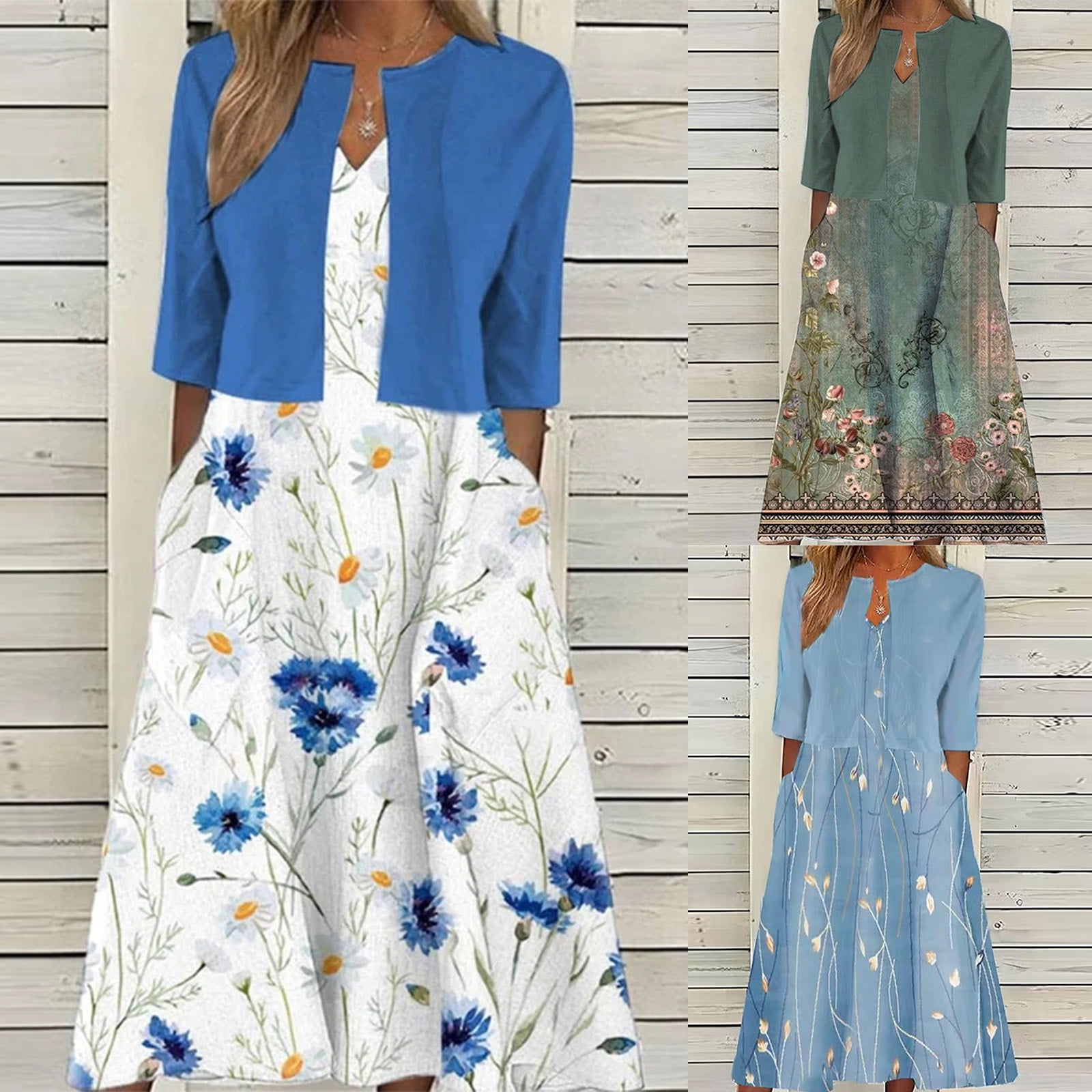 Jacenvly New Maxi Dresses for Women 2024 Two-Piece Women'S Summer ...