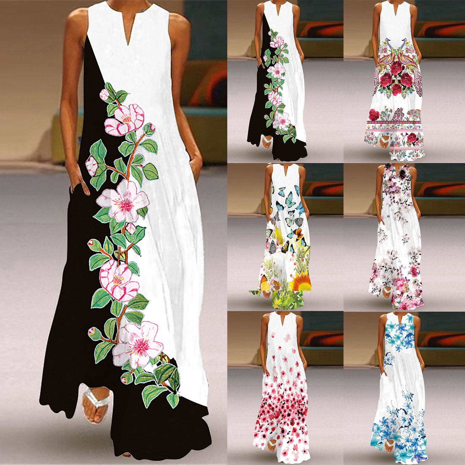 Jacenvly New Maxi Dresses for Women 2024 Women'S Casual Long Dress with ...