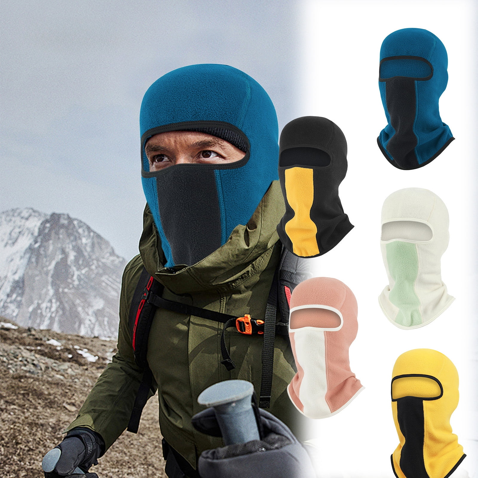 Jacenvly New Outdoor Heating Winter Outdoor Warm Riding Mask Face ...