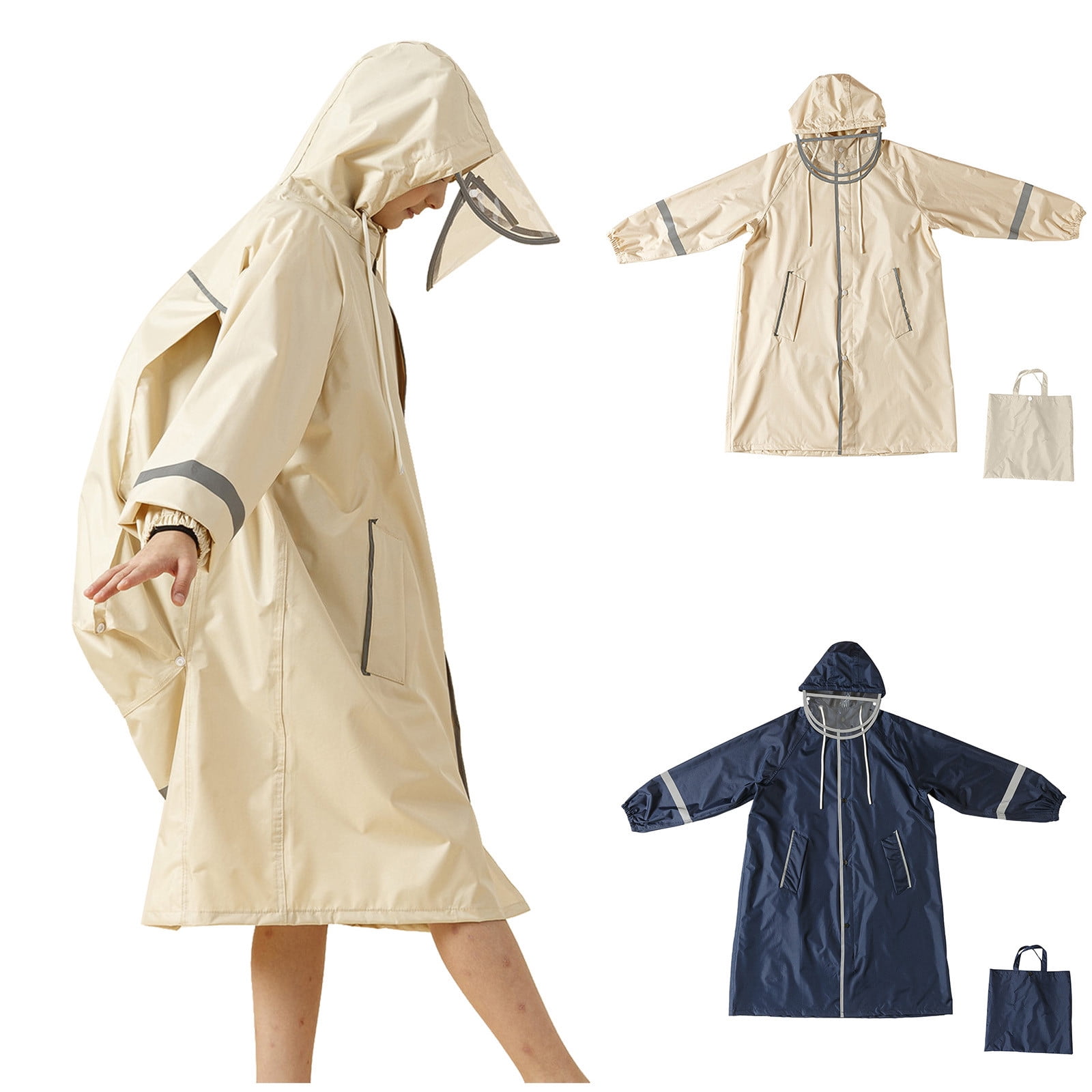 Jacenvly New Rainwear for Kids Toddler Kids Girls Solid Color Rainwear ...