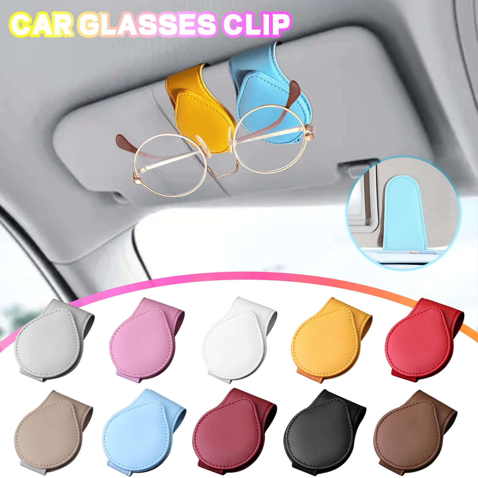 Jacenvly New Summer Home Trend Sunglass for Car Sun Visor, Magnetic ...