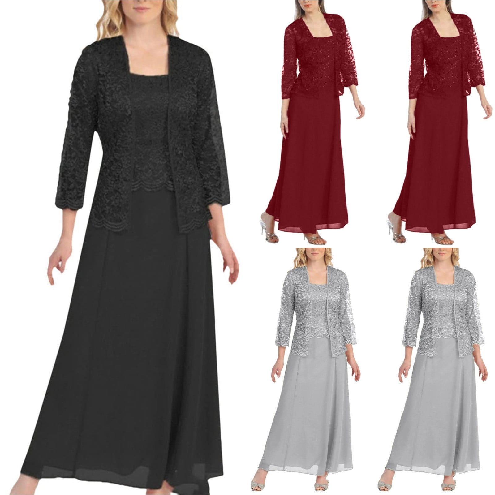 Jacenvly New Sun Dresses for Women 2024 Women Two-Piece Casual Solid ...
