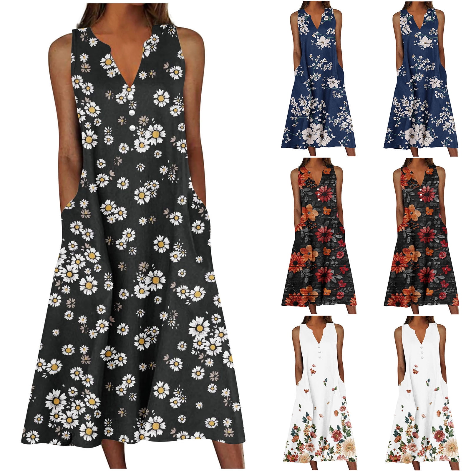Jacenvly New Sundresses for Women 2024 Women'S Summer Design Casual ...