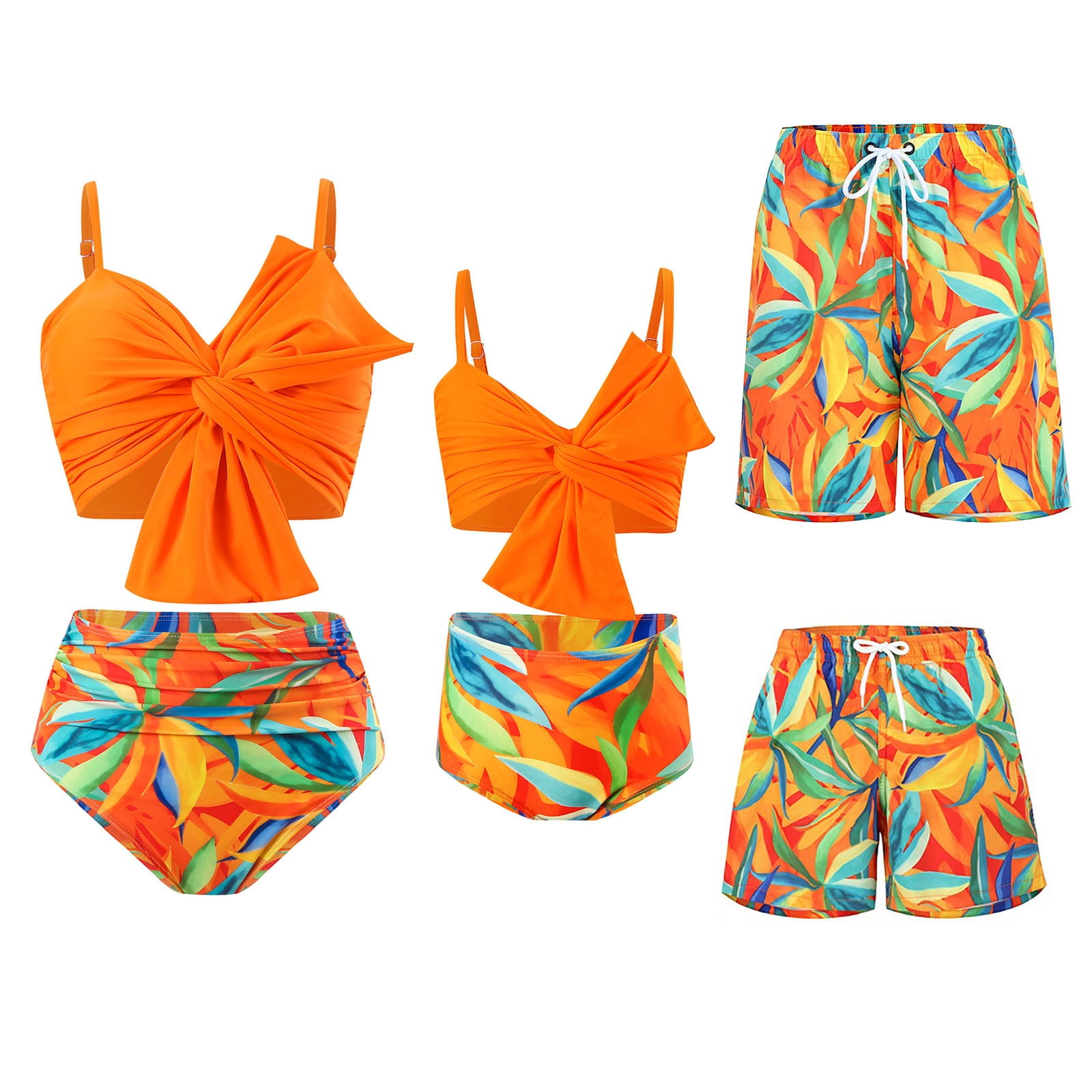 Jacenvly New Swimwear Sets Family Soft Cozy Family Swimsuits Trendy ...