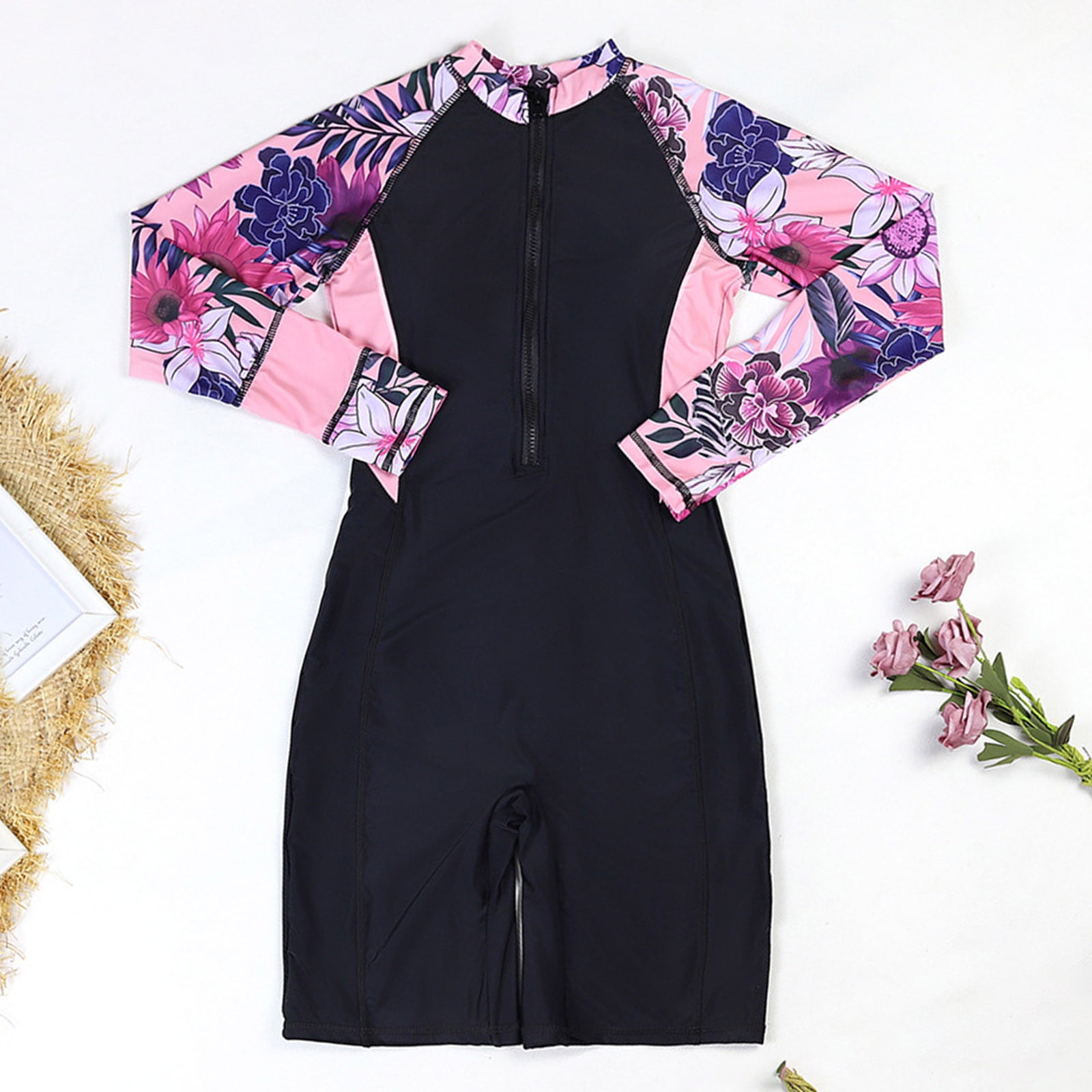 Jacenvly One Piece Swimsuits for Women Clearance New Style Long Sleeve ...