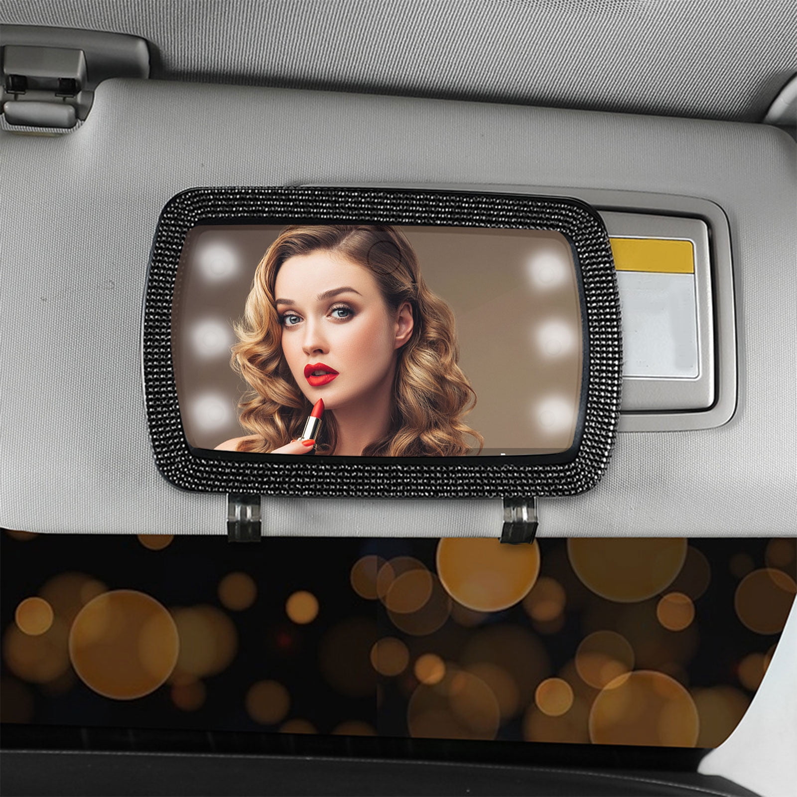 Jacenvly Picture Frames Collage Wall Decor Car Visor Vanity Mirror ...