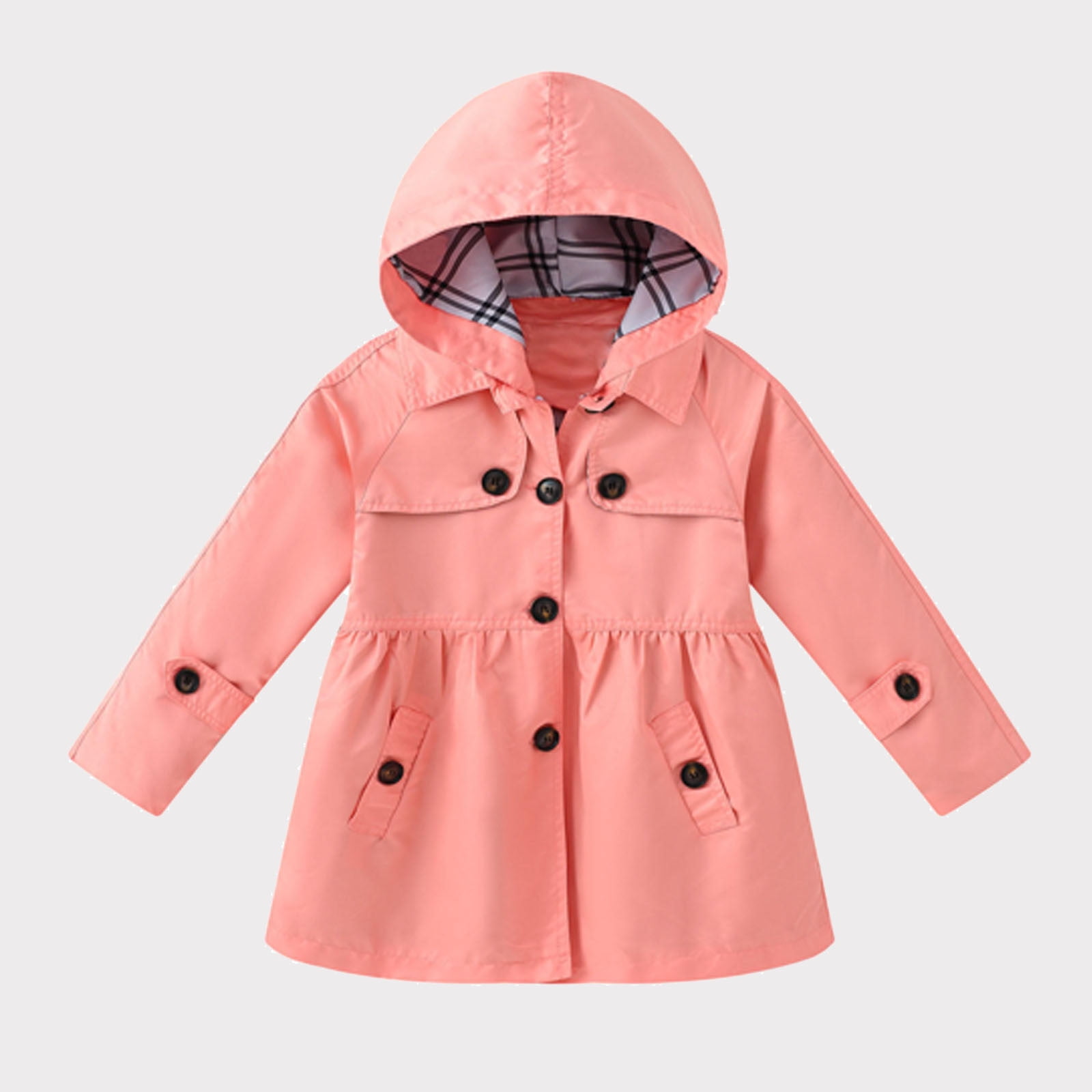 Jacenvly Rain Jacket Girls Clearance Waterproof Windproof with Hood ...