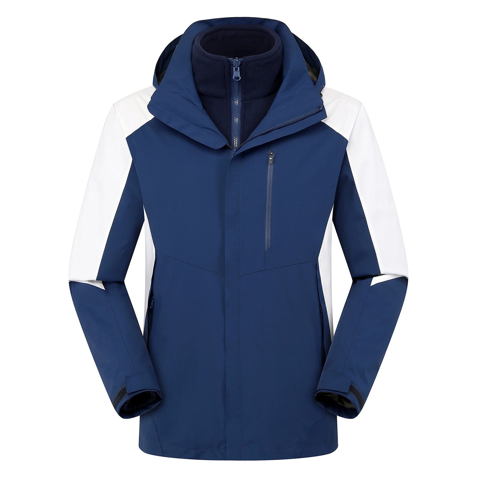 Jacenvly Rain Jacket Men Clearance Waterproof Windproof Removable Hood