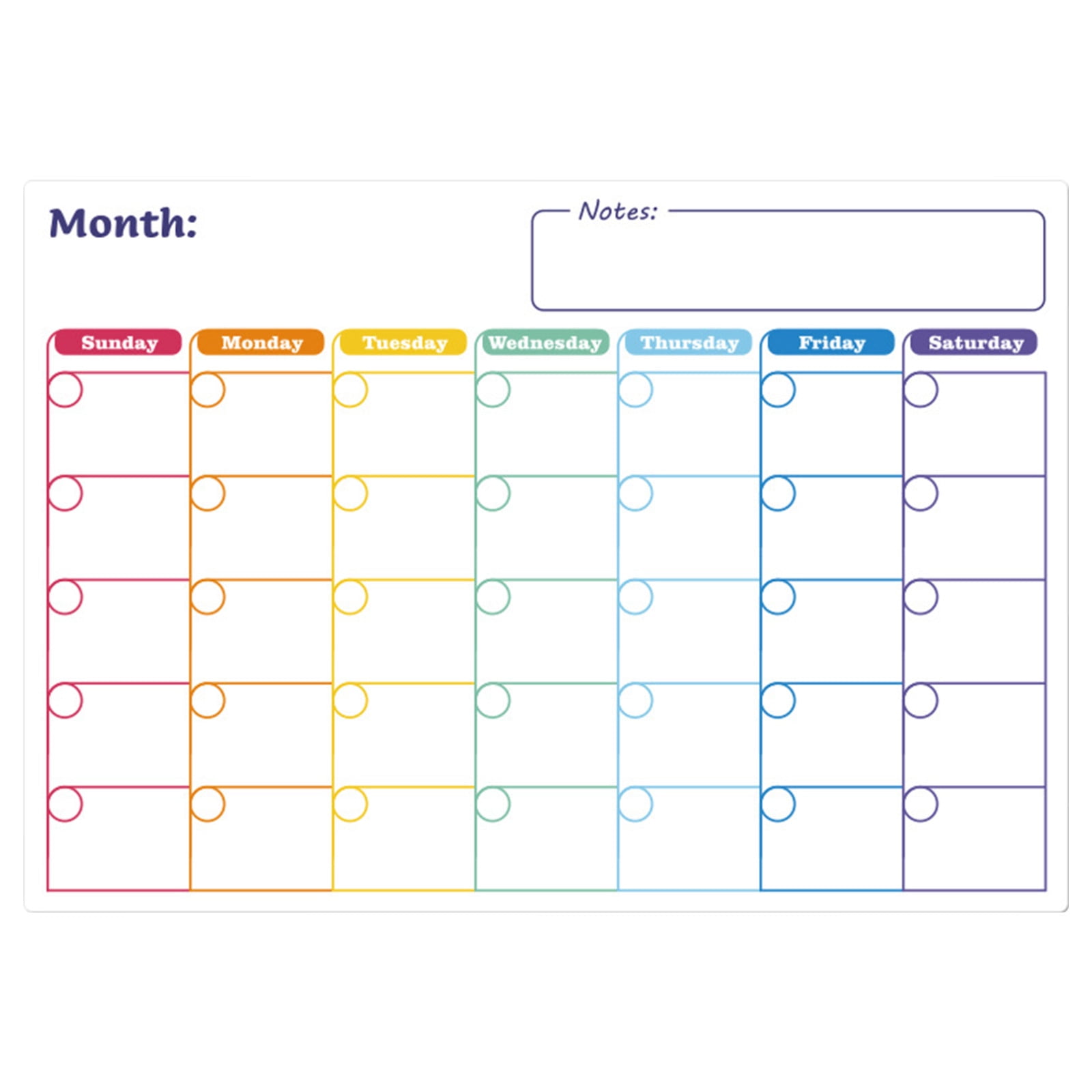 Jacenvly Room Decorations Magnetic A3 Monthly Schedule Customized ...