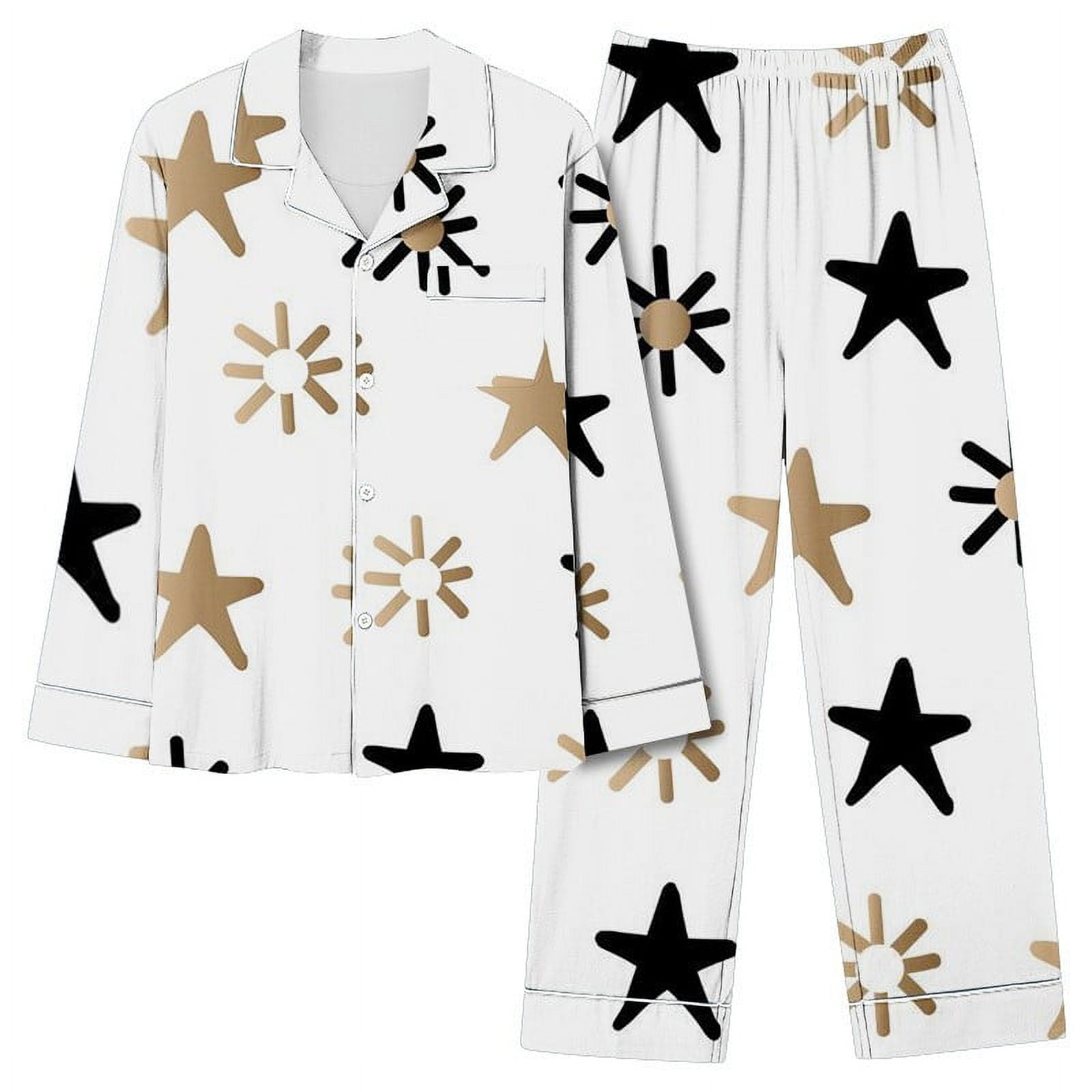 Jacenvly Silk Pajamas for Women Set Skin-Friendly Pajamas for Women Set ...