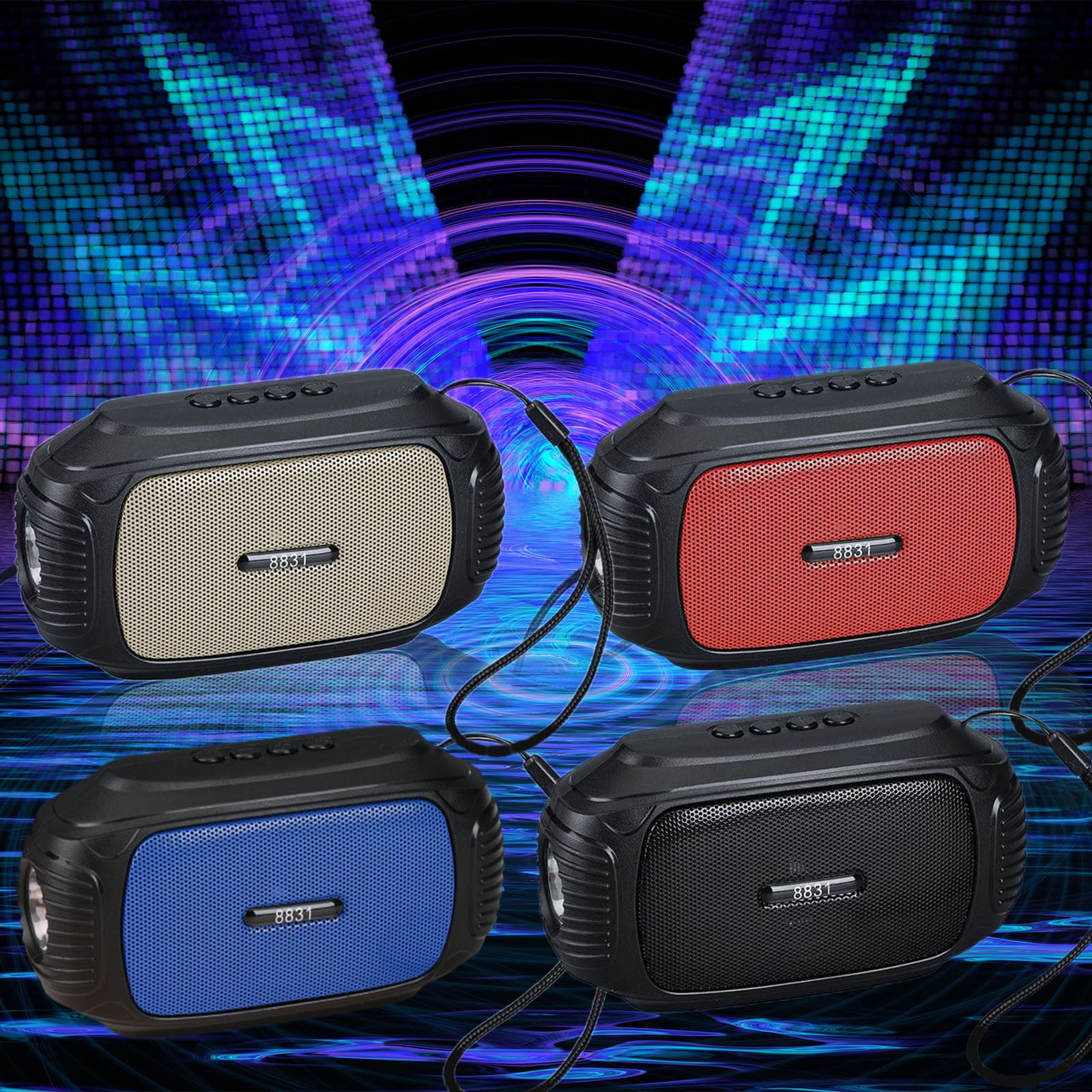 Jacenvly Summer Home Trend Enhance Your Adventures with the Versatile Portable Bluetooth Speaker ...