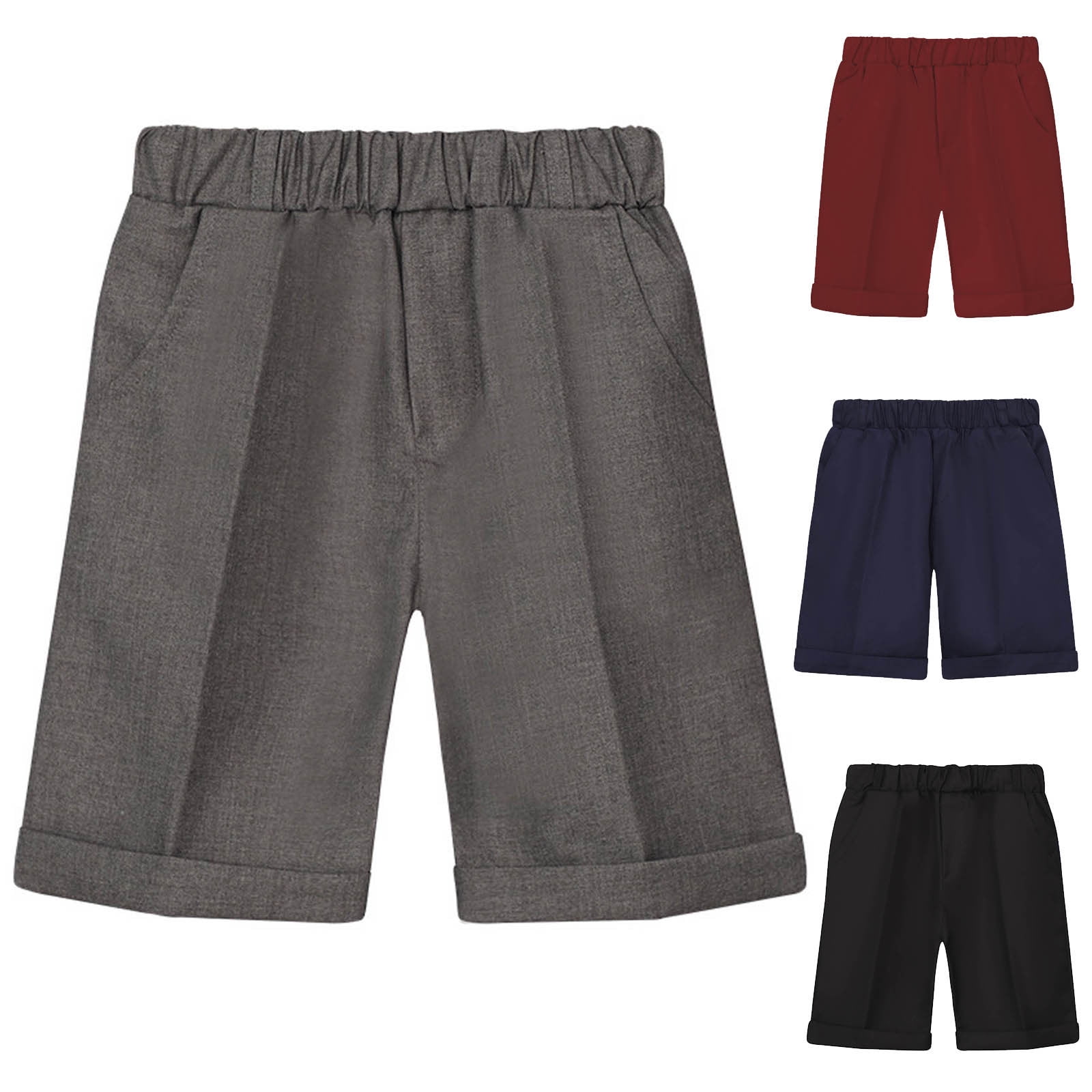 Jacenvly Swim Trunks Kids Solid Cute Summer Shorts for Boys Skin ...