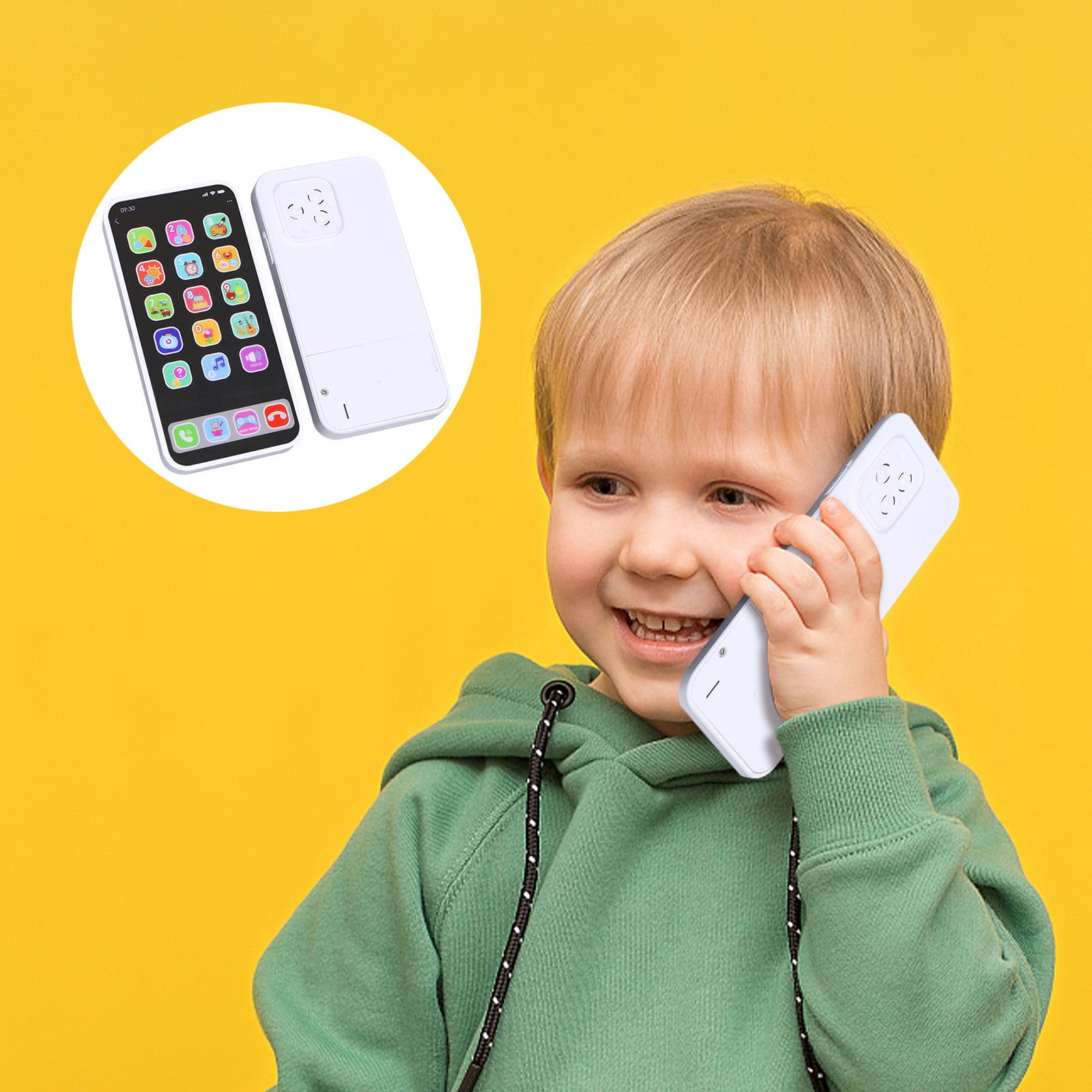 Jacenvly Toddler Toys Smart Cellphone Toy Kids Learning Mobile Phone ...