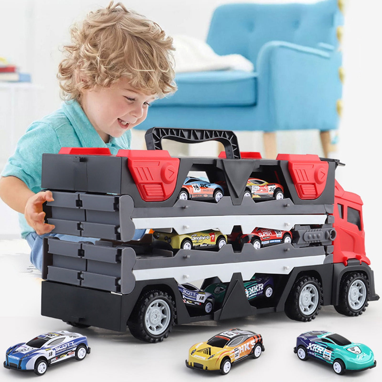 Jacenvly Toys Girls 8-10 Deformation Folding Catapult Rail Car Storage ...