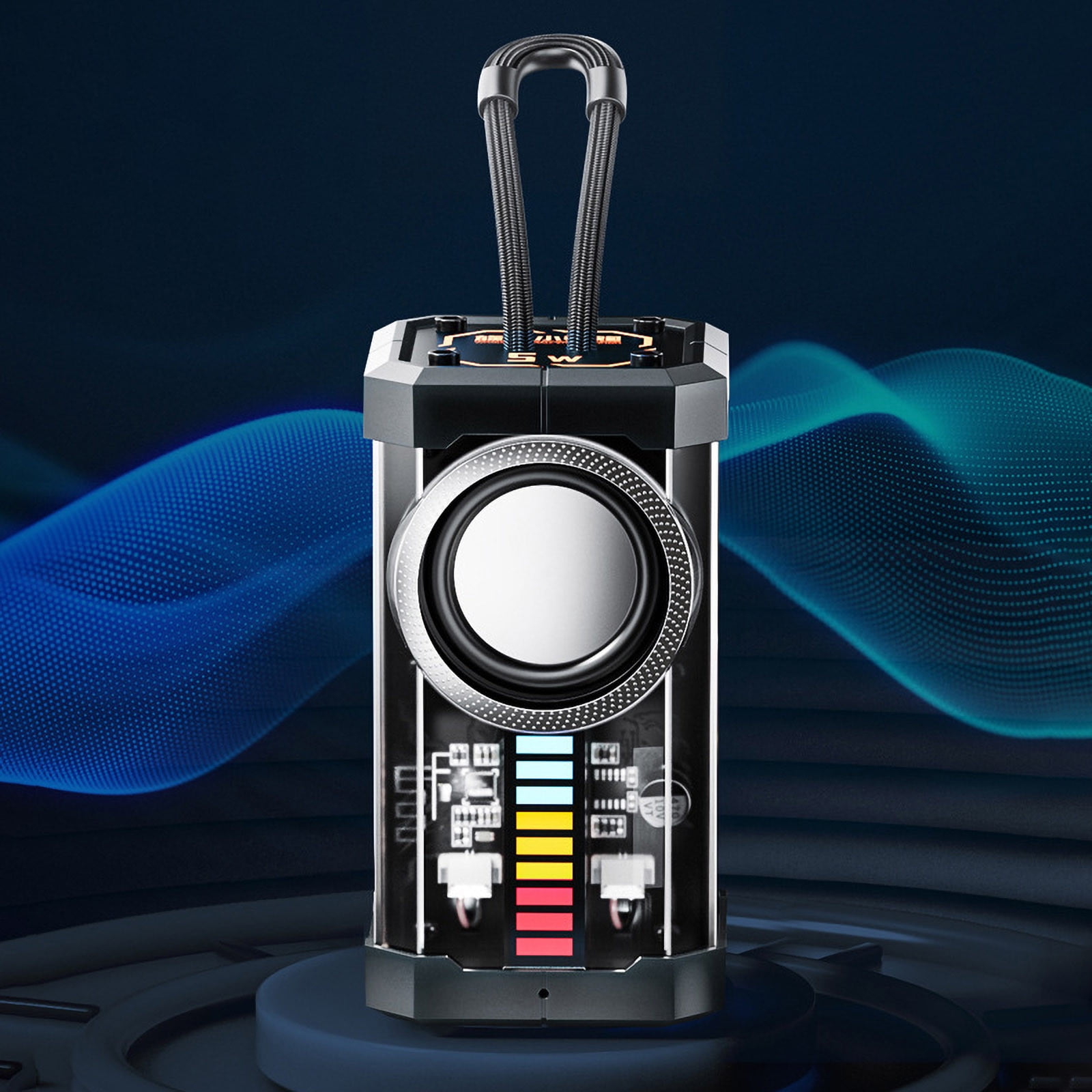 Jacenvly Transparent Wireless Bluetooth Speaker Portable Mini Speaker ...