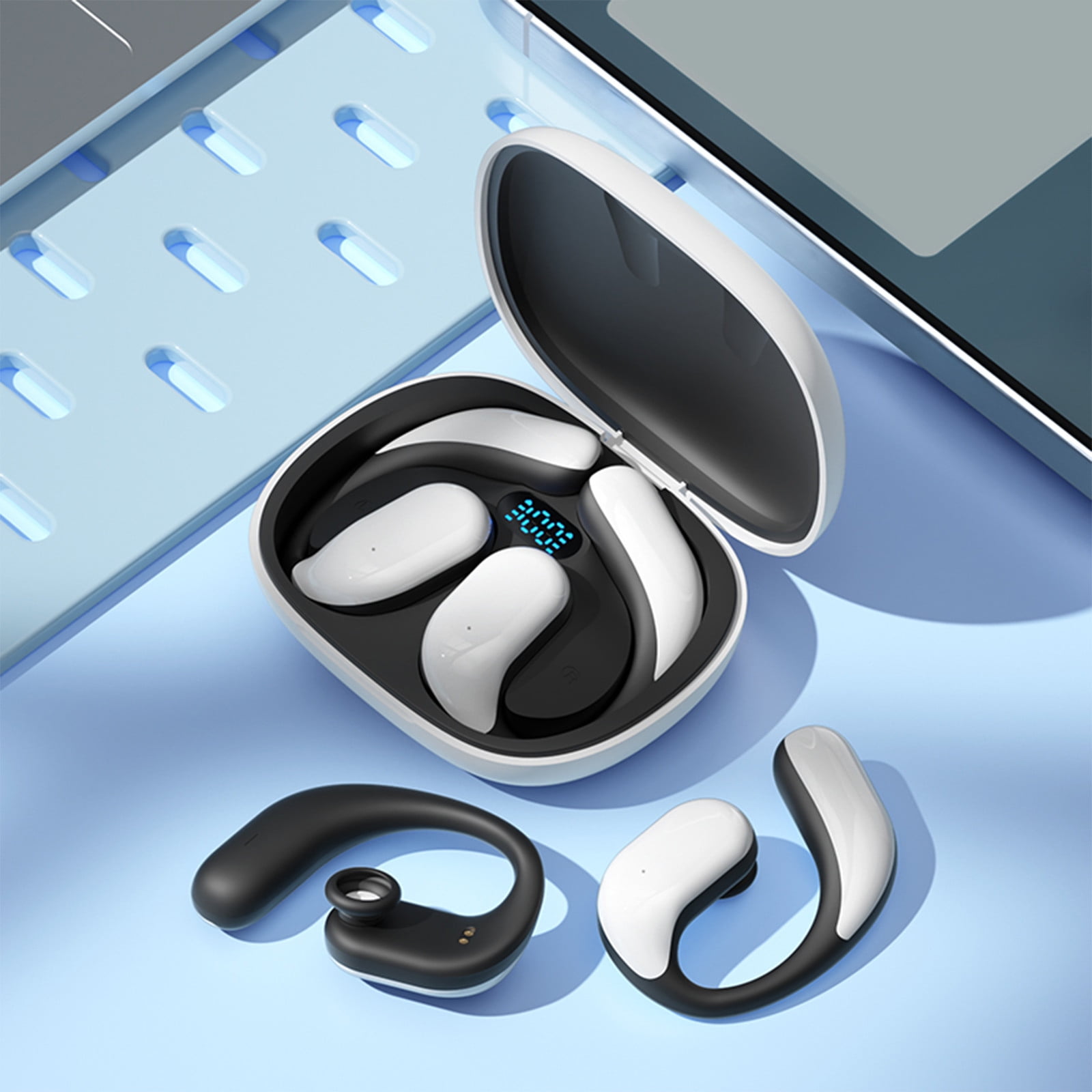 Jacenvly True Wireless Ear Mounted Bluetooth Earphones Bones Conduction ...