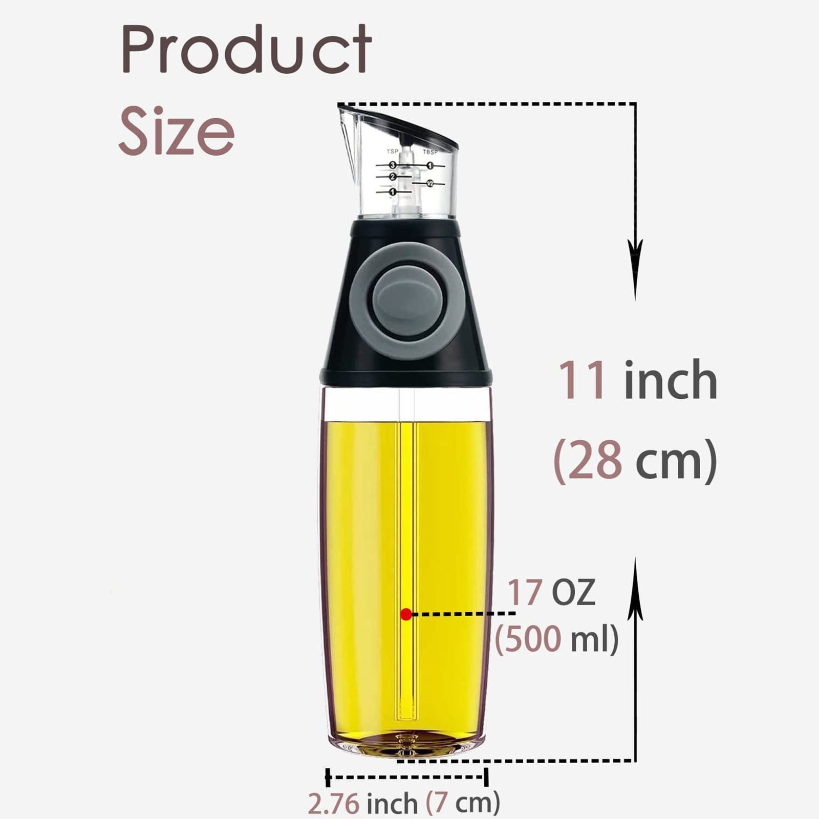 Jacenvly Valentines Day Decor Olive Oil Sprayer Stainless Steel Oil ...