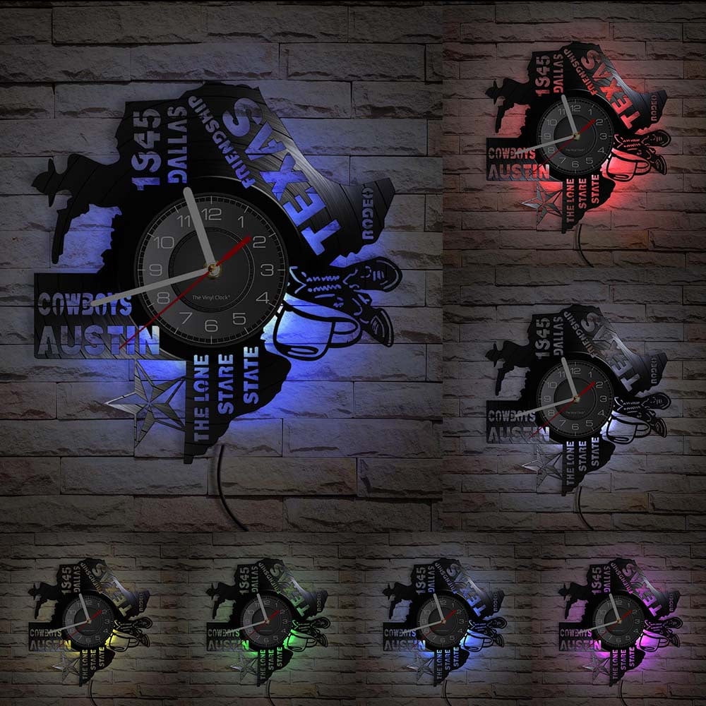 Jacenvly Valentines Day Decor Vinyl Record Wall Clock London Uk Retro Nostalgic Styling Wall ...