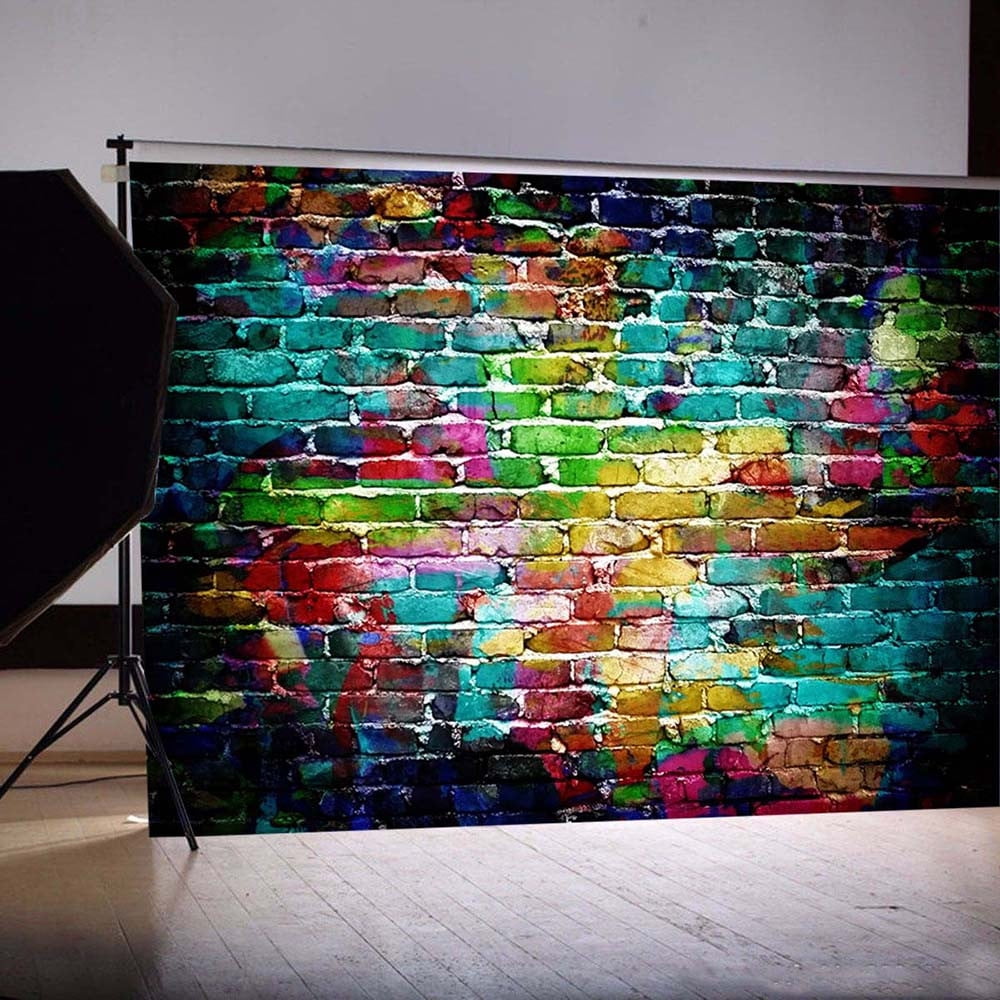 Jacenvly Valentines Day Decorations Vinyl Wood Wall Floor Photography ...