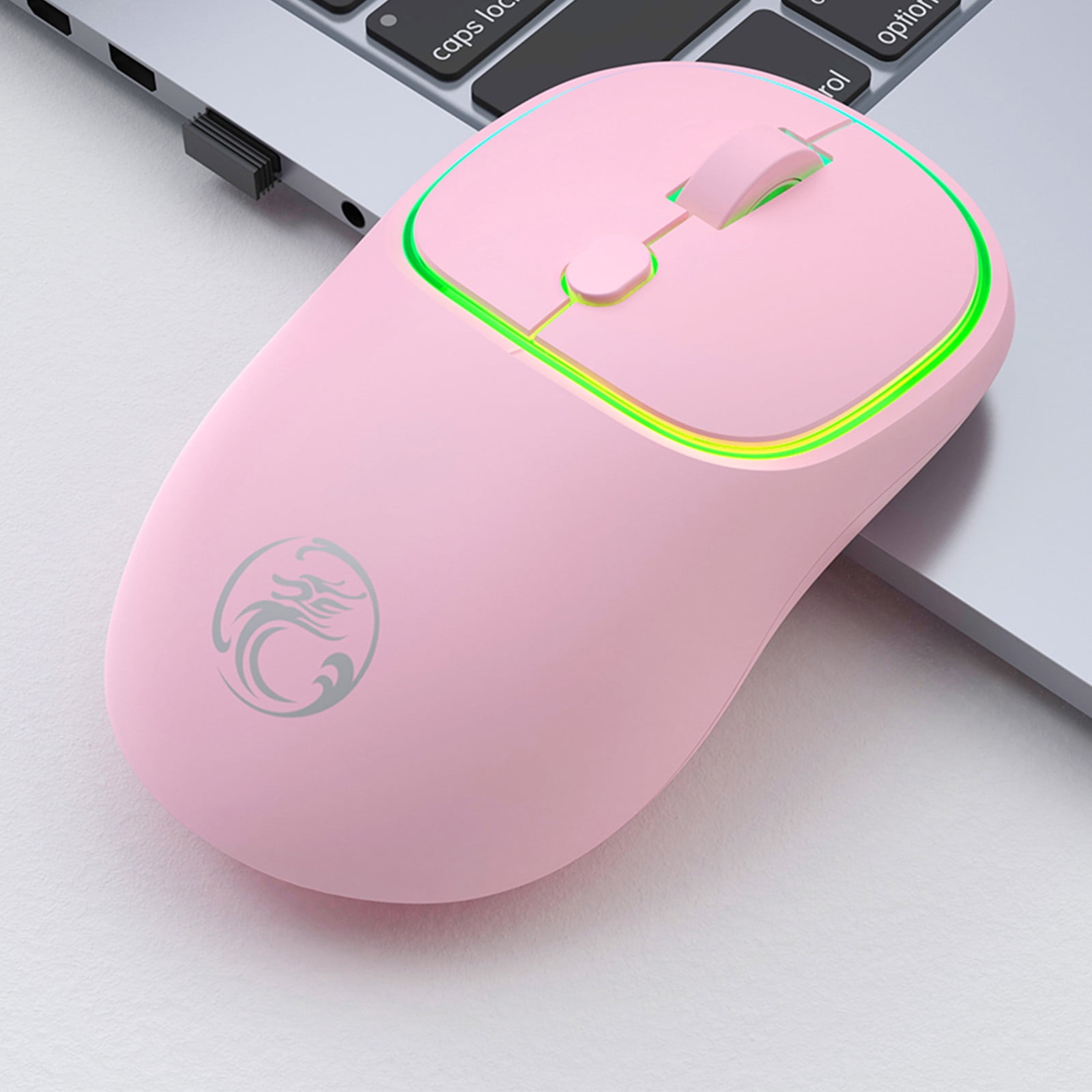 Jacenvly Valentines Day Gifts Wireless Mouse with Dazzling Lights 2.4G ...