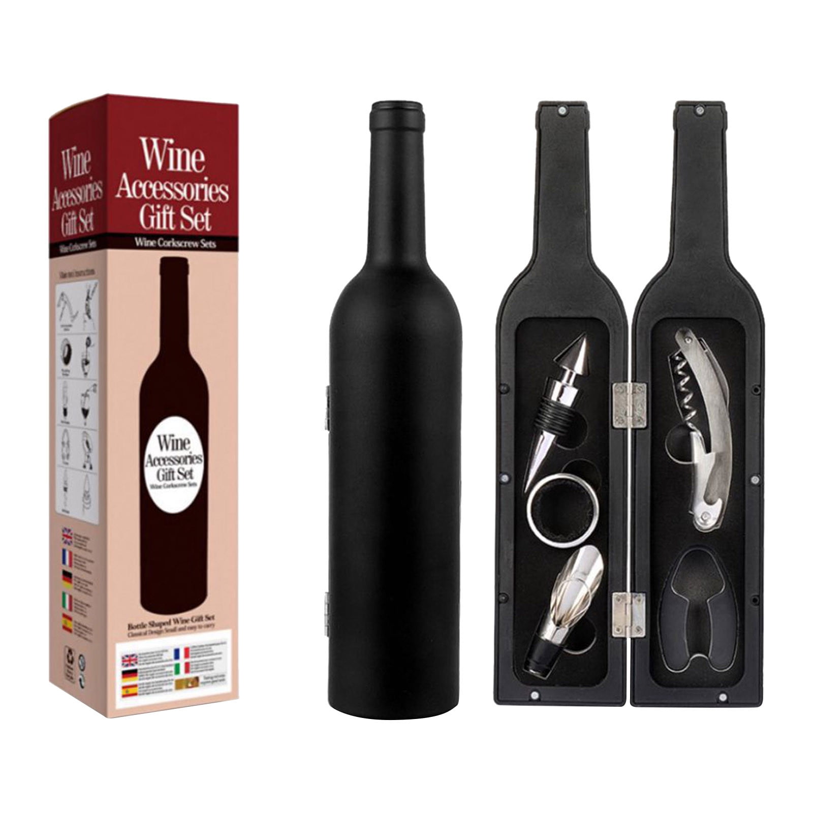 Jacenvly Valentines Day Gifts for Him Abs Bottled Wine Corkscrew Wine Set Holiday Banquet Gift ...