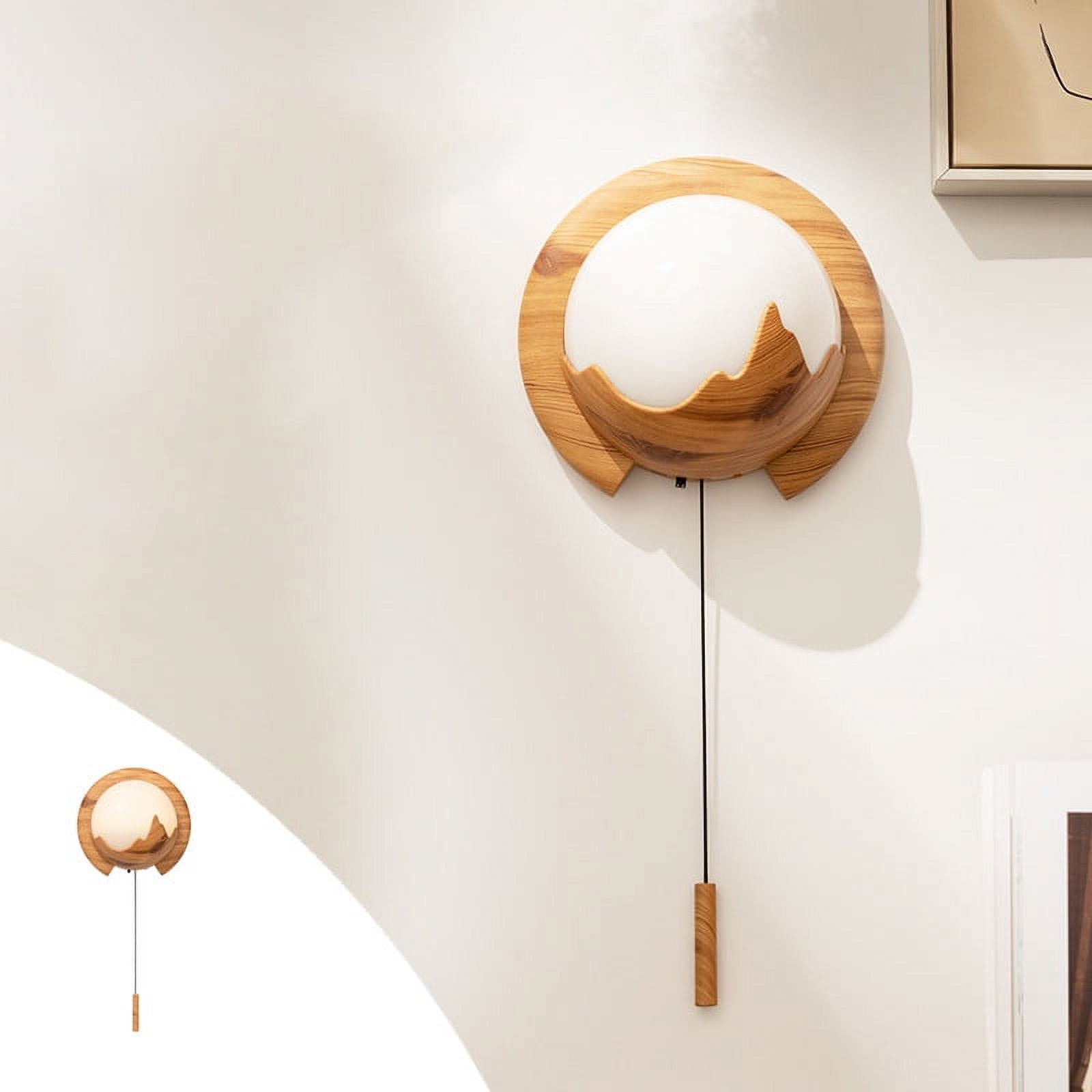 Jacenvly Wall Mounted Night Light Humidification 3 Lighting Modes ...