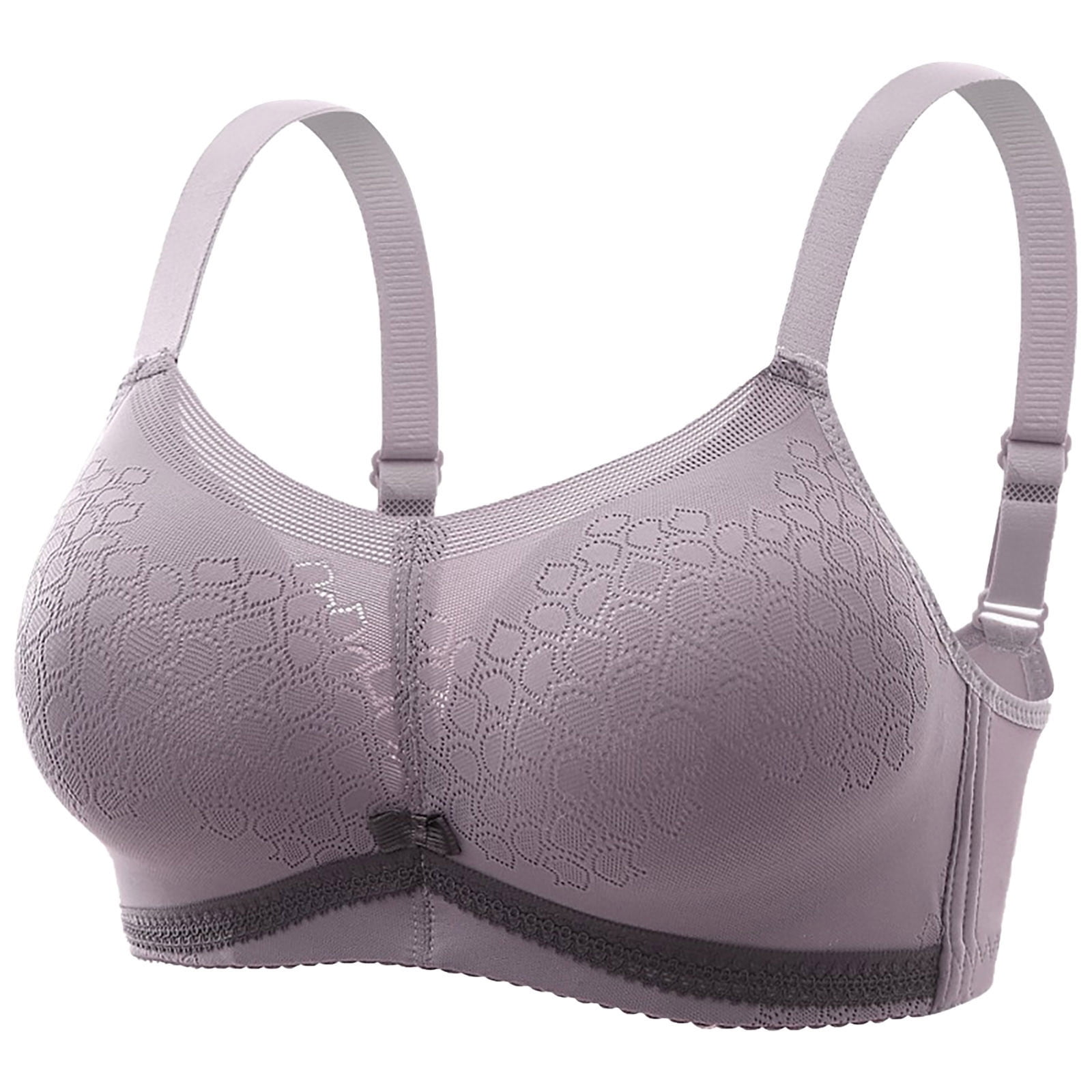Jacenvly Wireless Bras for Women Support Plus Ladies Solid Lace ...
