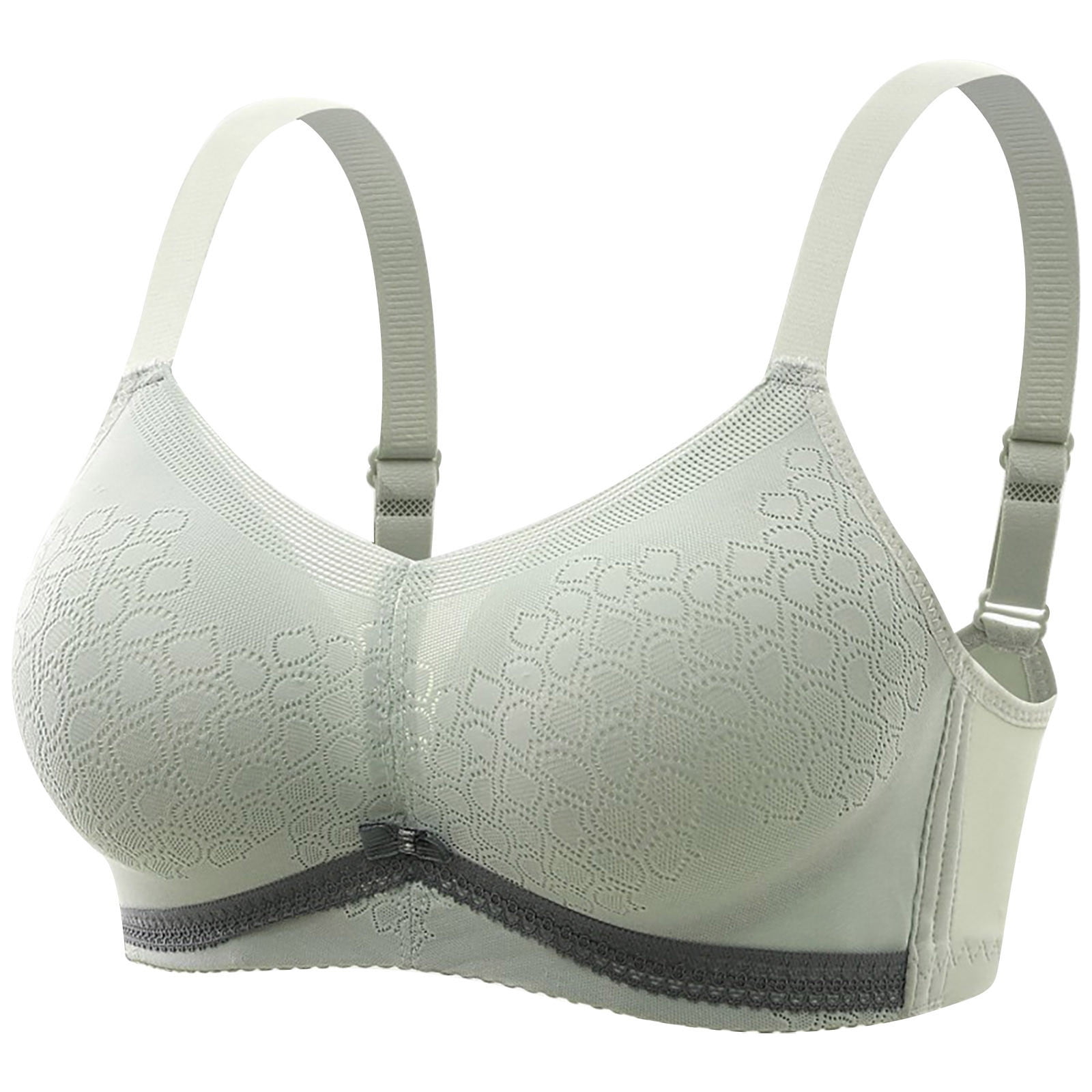 Jacenvly Wireless Bras for Women Support Plus Ladies Solid Lace ...