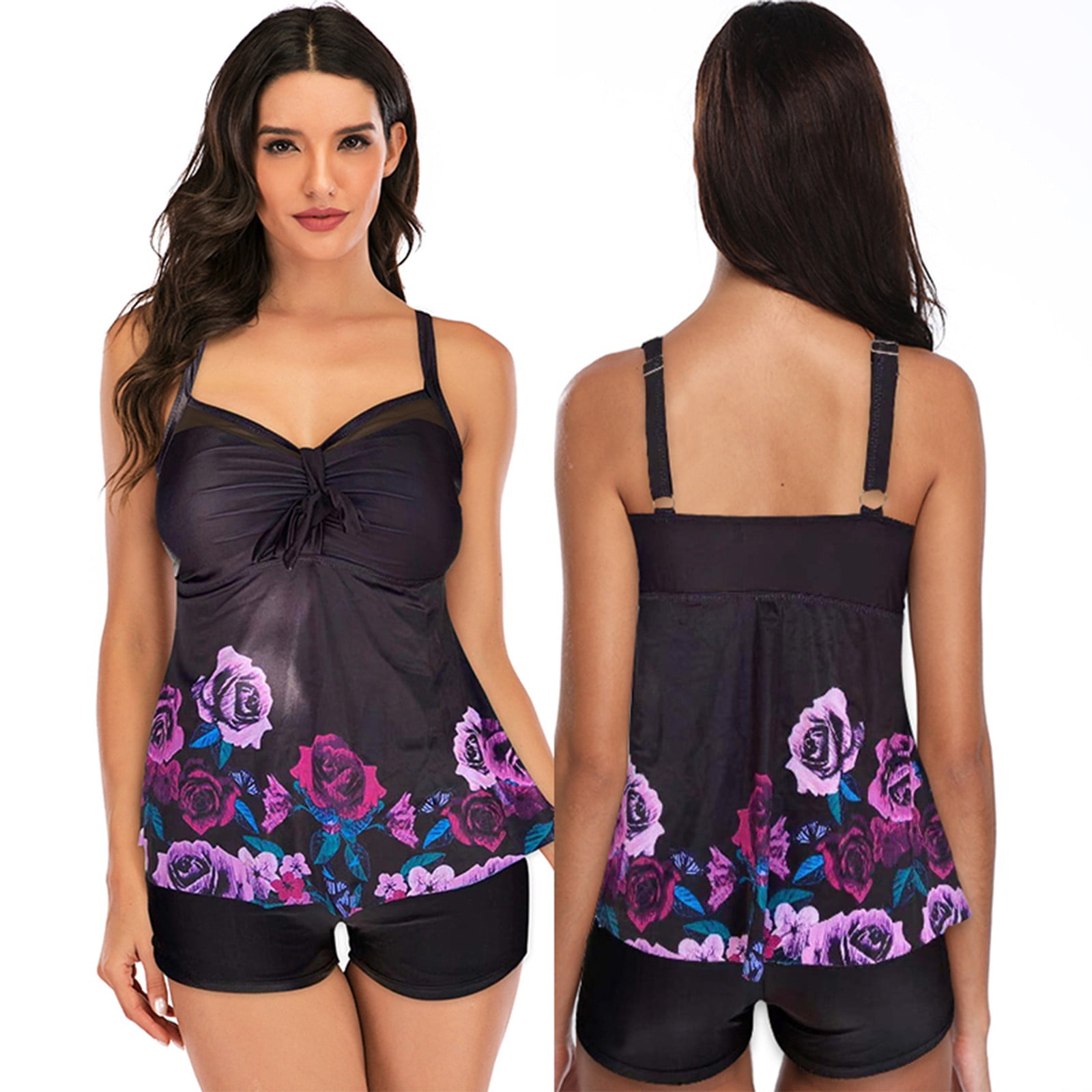 Jacenvly Womens Plus Size Two Piece Clearance New Style Sleeveless