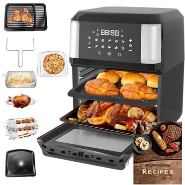 PowerXL 12-in-1 Home Air Fryer & Indoor Grill Combo Plus, Stainless ...