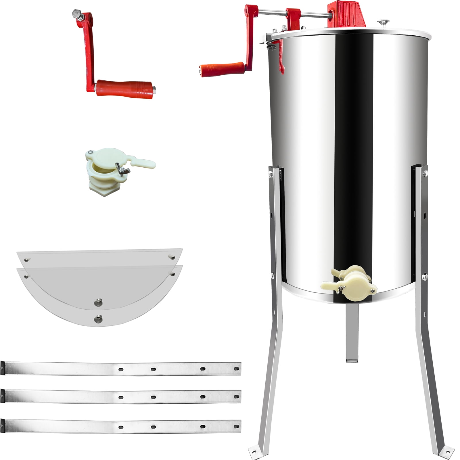 Jacgood Manual Honey Extractor, 4/8 Frames Honey Spinner Extractor ...