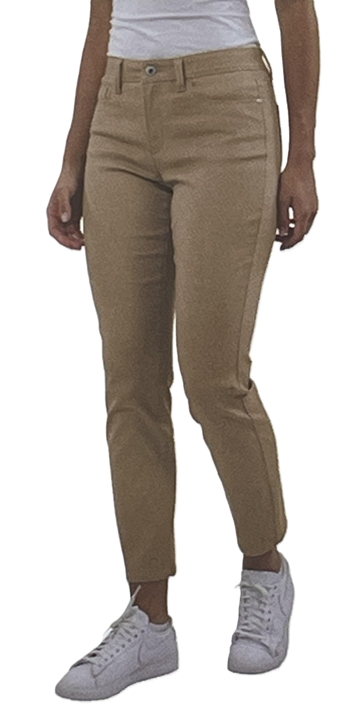 Jachs Girlfriend Women's Straight Leg Ankle Pants, 5-Pocket, Cotton ...