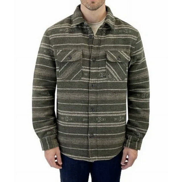 Jachs New York Men's Wool Blend Sherpa Lined Shirt Jacket - Walmart.com