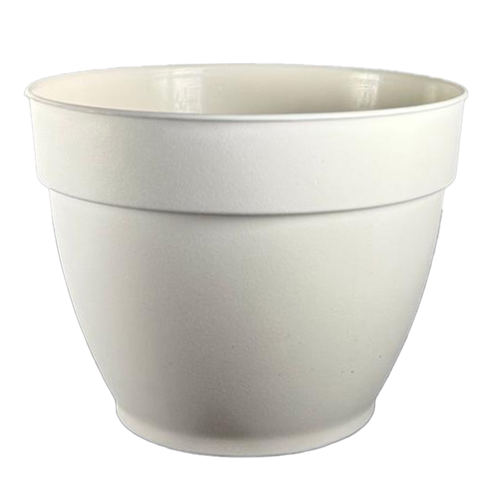 Jacinto Recycled Plastic Planter, 8 inch Opening Diameter, Cream Color ...