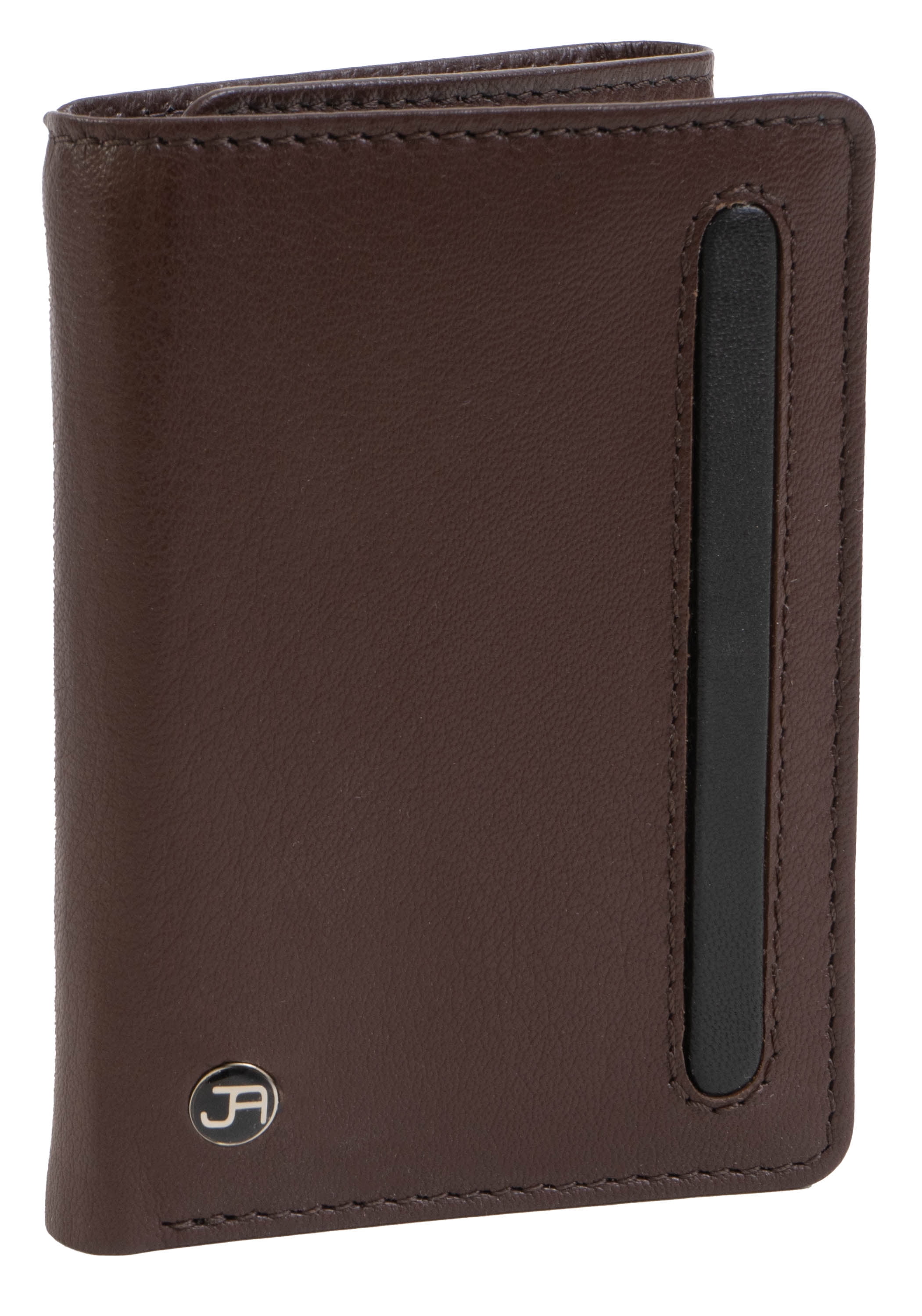 Jack Abrahams Mens Genuine Goat Nappa Leather Tri-Fold RFID Wallet With ...