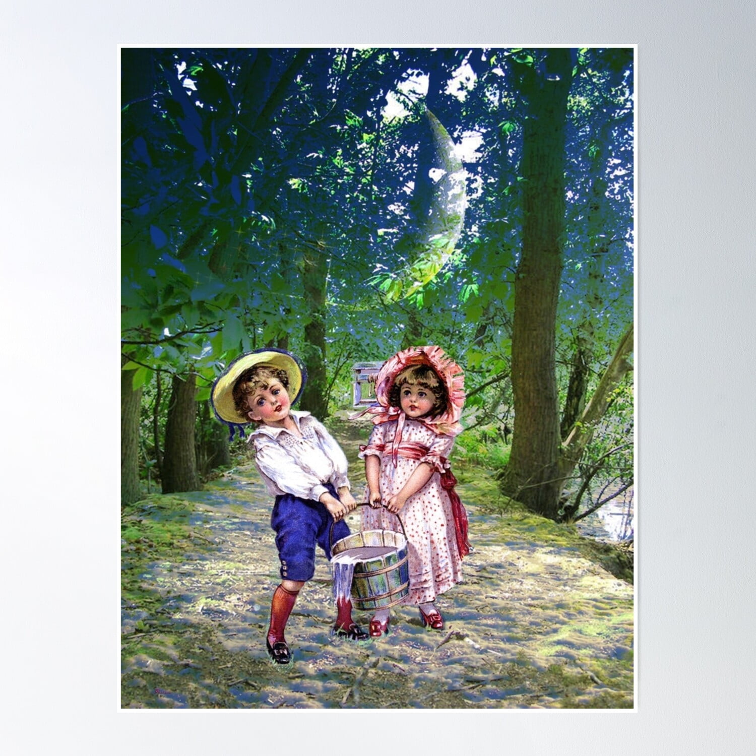 Jack And Jill Poster Wall Art, Modern Wall Decor, 8x12 UNFRAMED ...
