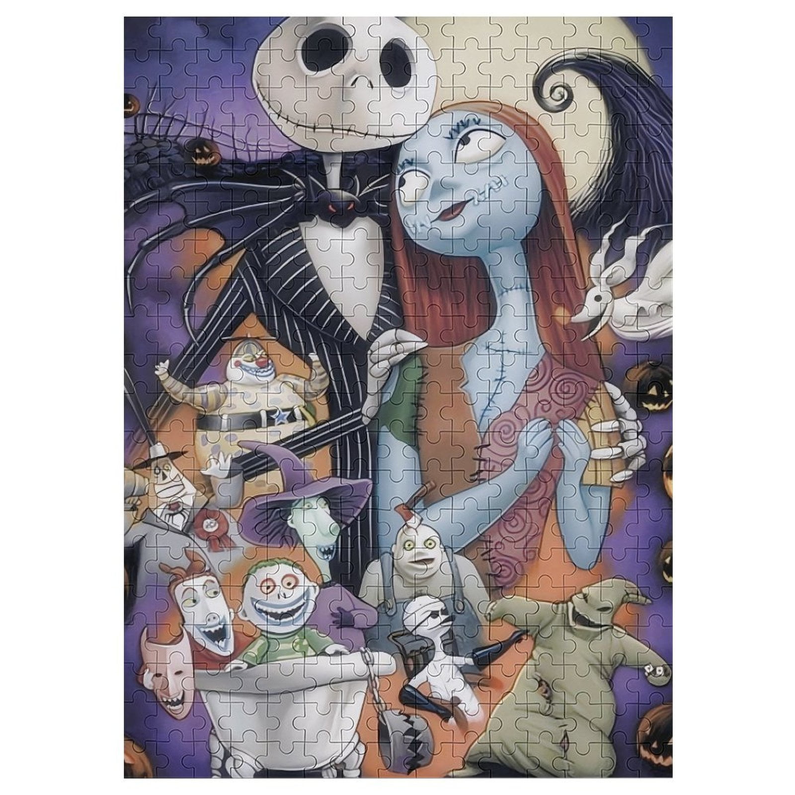 Jack And Sally Halloween Cartoon Anime Puzzles for Kids Boys And Girls ...