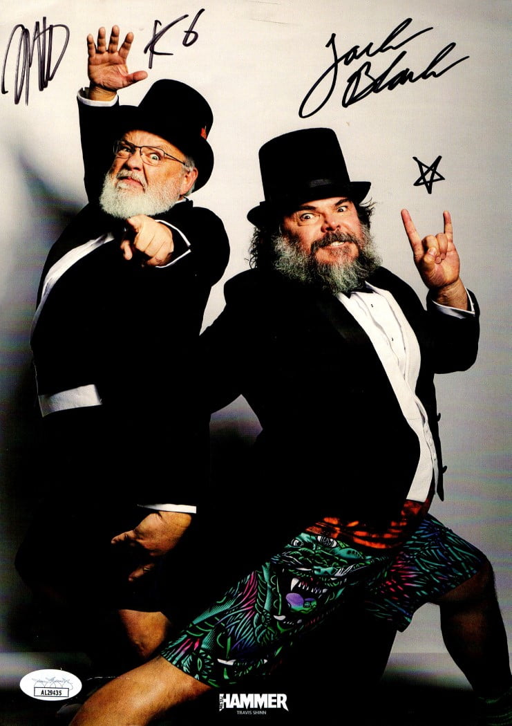 Jack Black Kyle Gass Signed Autographed Photo Tenacious D JSA AL29435 ...