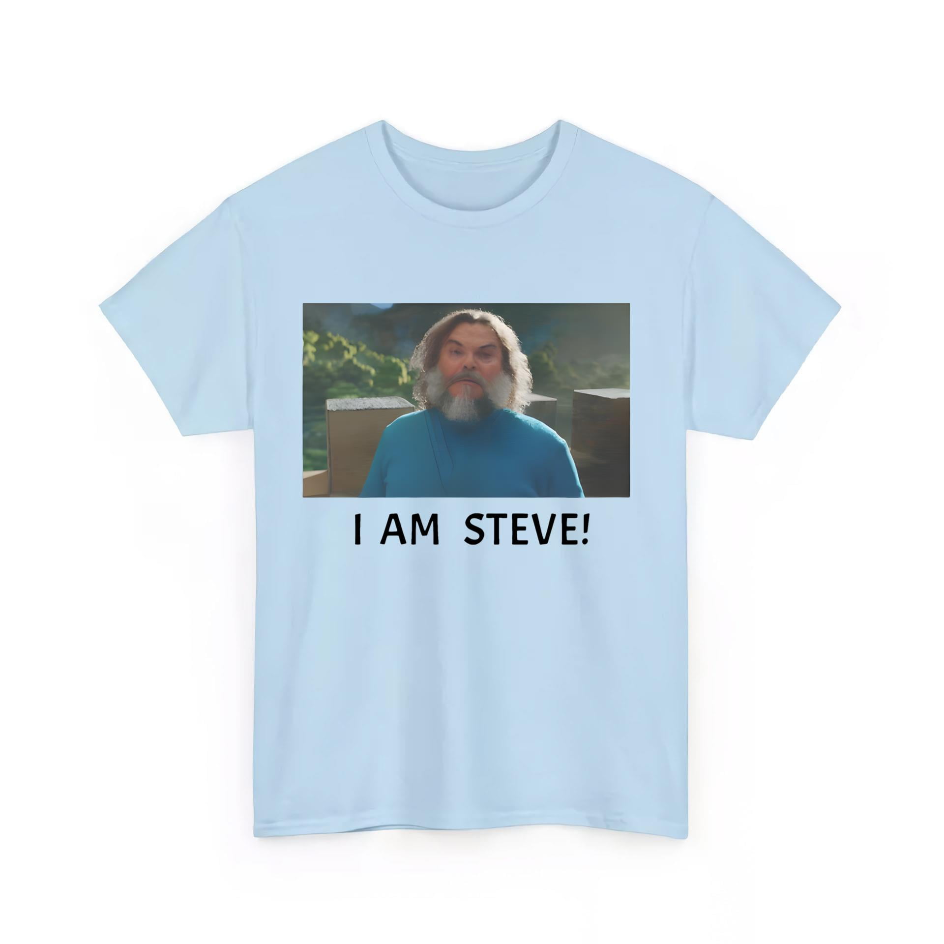 Jack Black Minecraft Steve Mashup Shirt A Minecraft Movie T Shirt ...