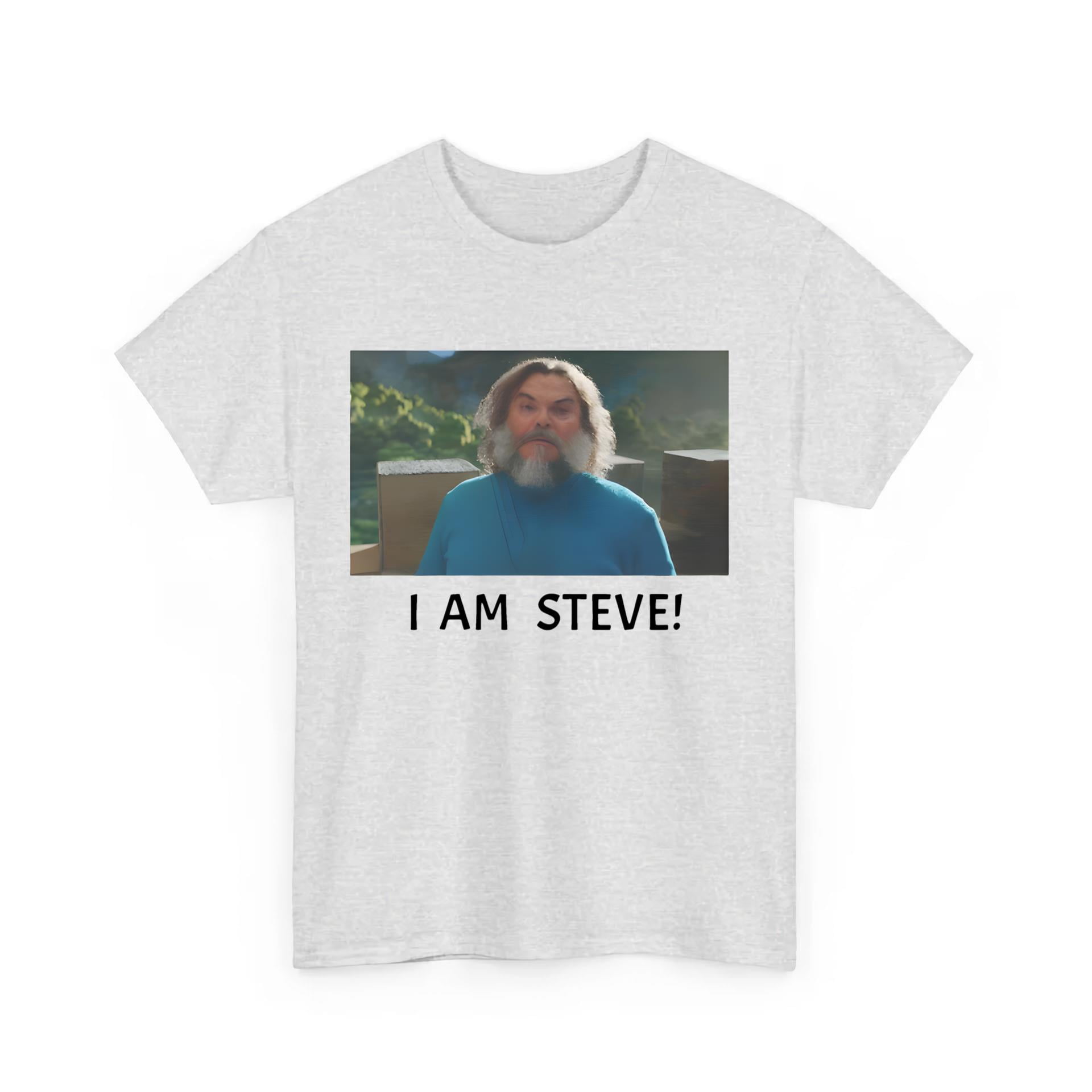 Jack Black Minecraft Steve Mashup Shirt A Minecraft Movie T Shirt ...