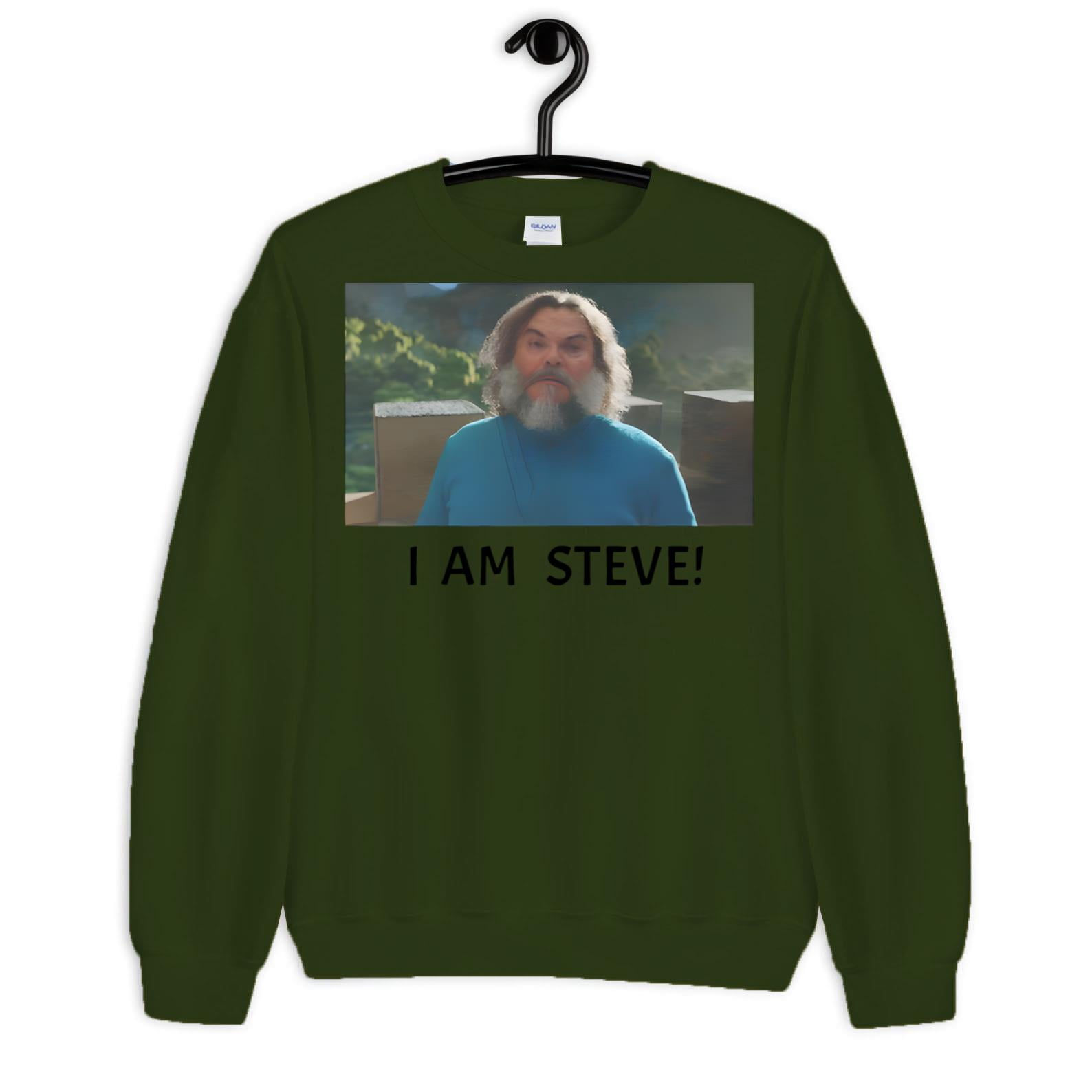 Jack Black Minecraft Steve Mashup Shirt A Minecraft Movie T Shirt ...