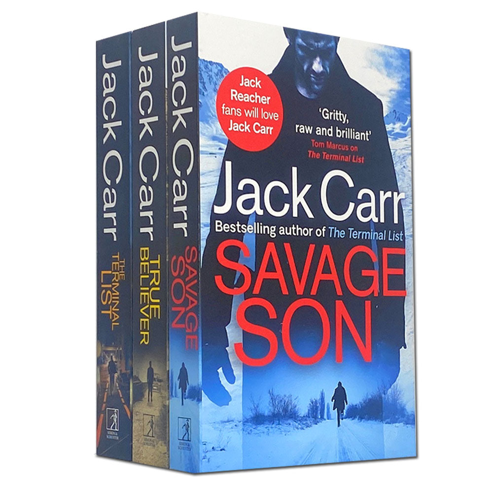 Jack Carr James Reece Series 3 books Collection Set(Savage Son,True BeliEver,The Terminal List ...