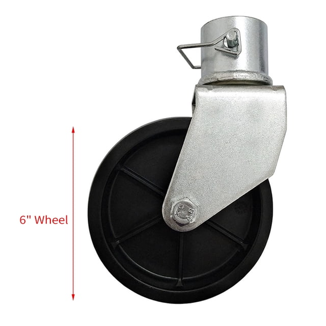Jack Caster Wheel,Roll Any Silver Wheel With Pin Silver Duty 1200lbs ...