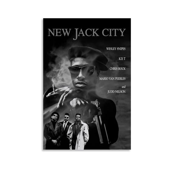 Jack City Movie Poster Canvas Wall Art Living Room Posters Bedroom ...