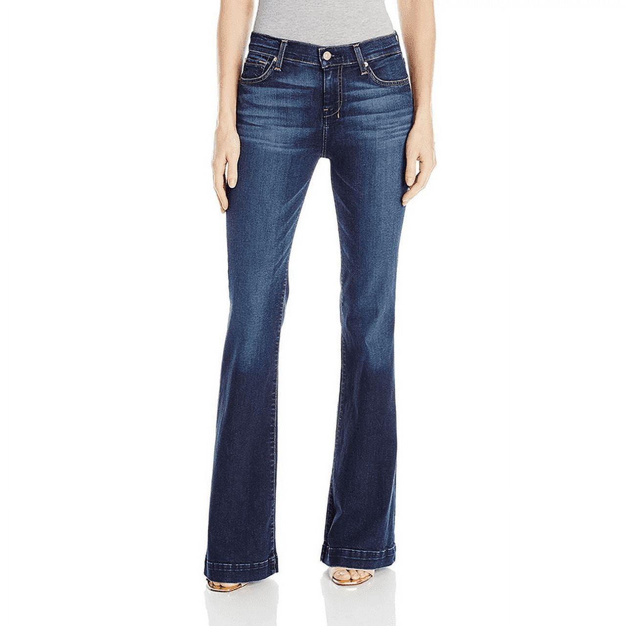 Jack-D Womens Juniors Luscious Curvy Basic Bootcut Denim Jeans Stretch ...