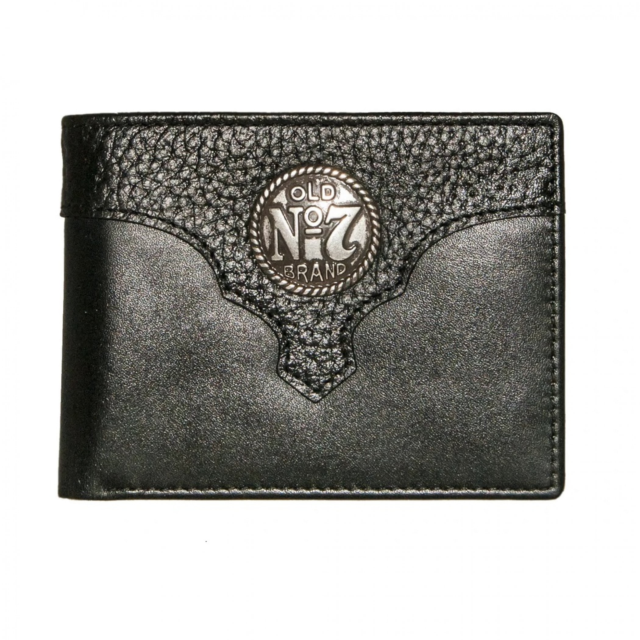 Jack Daniel's Old No. 7 Logo Leather Billfold Wallet - Walmart.com