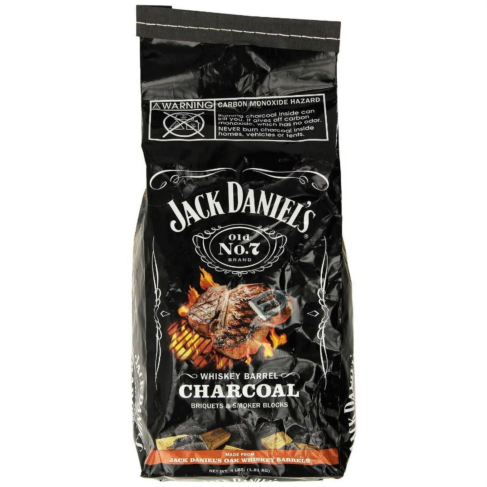 Jack Daniel's 211-134-417 Whiskey Barrel Charcoal Briquets & Smoker ...